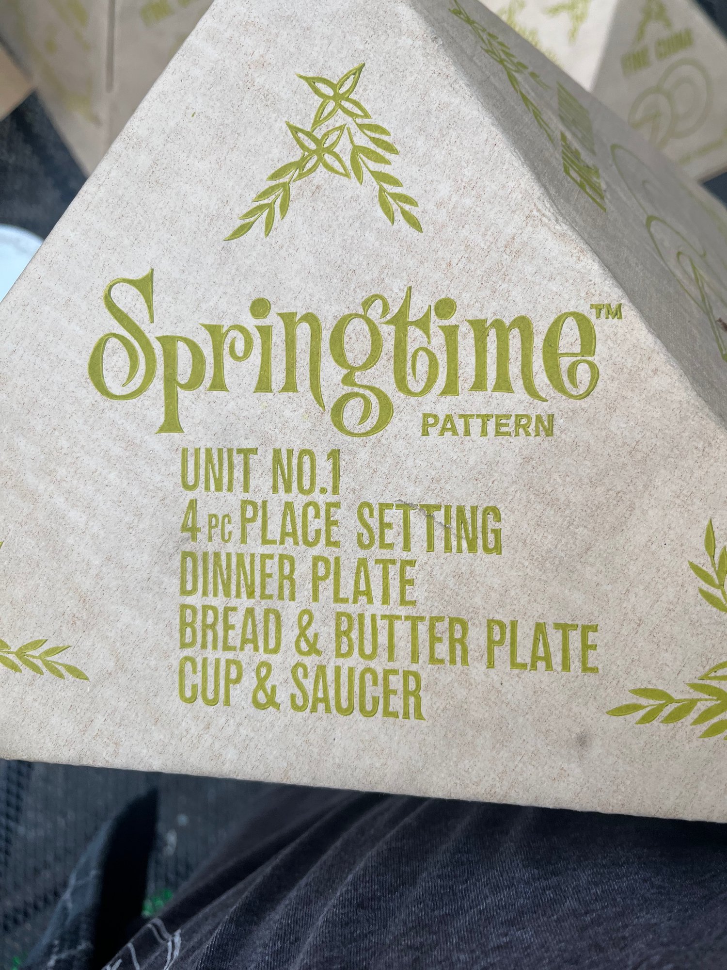 6 SETS ! VINTAGE FINE CHINA SPRINGTIME PATTERN MADE EXCLUSIVELY FOR ...
