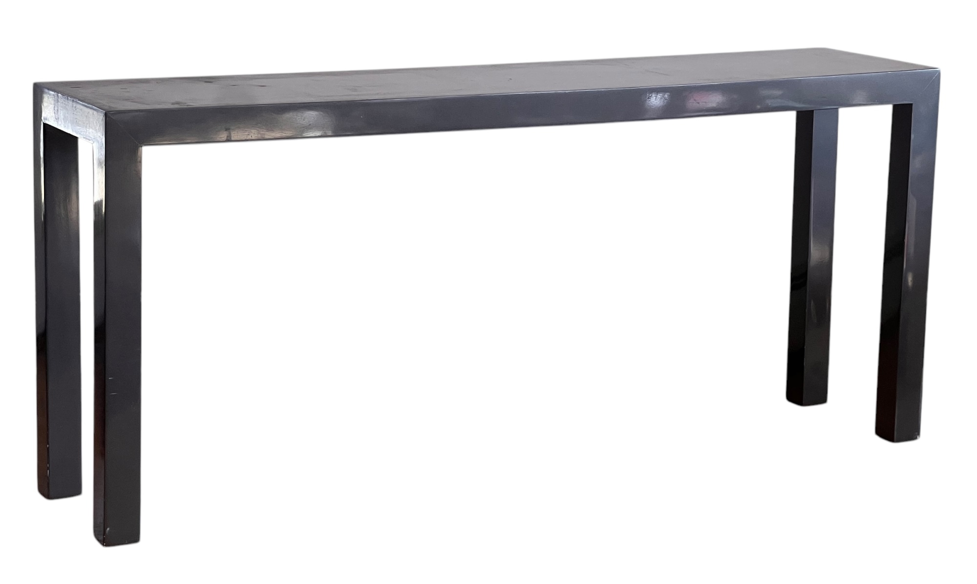 MODERNIST CONSOLE TALBE with METALIC BLACK FINISH #47712 | Auctionninja.com