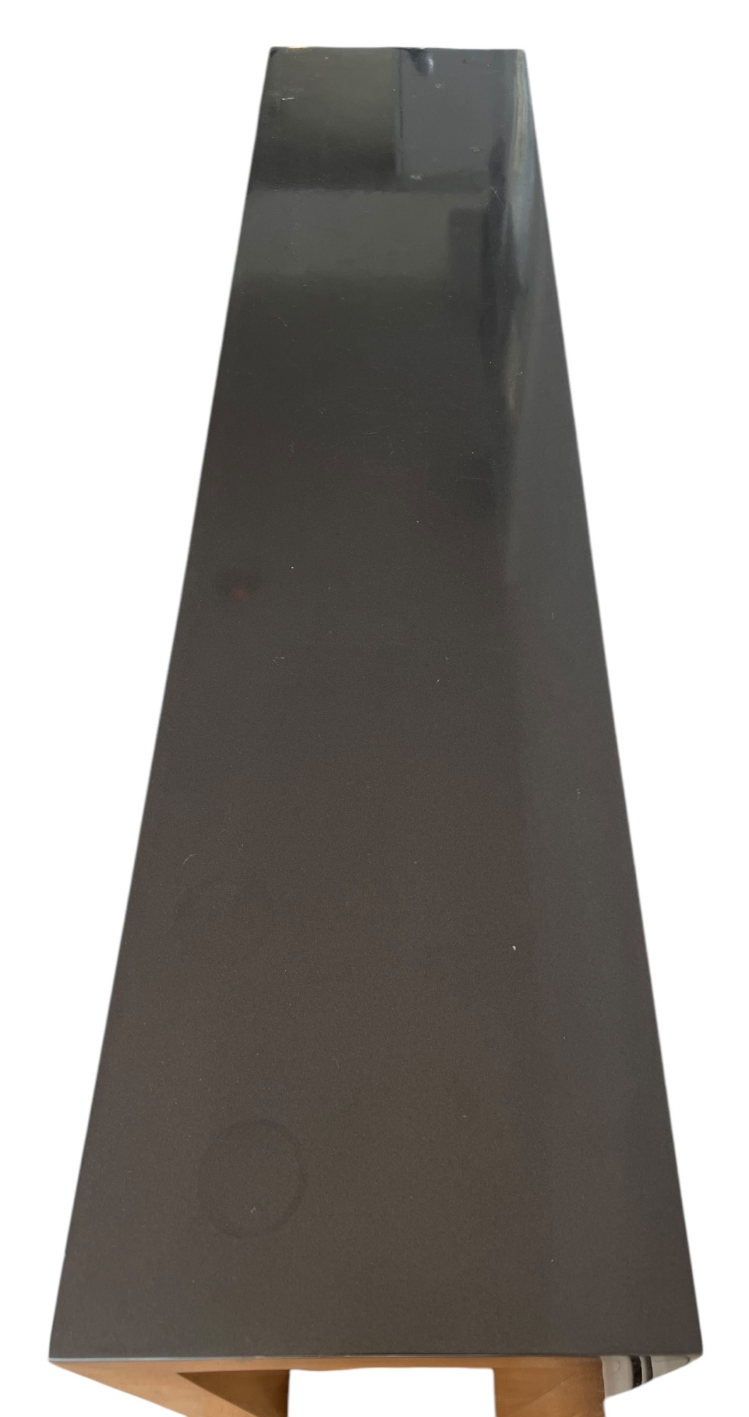 MODERNIST CONSOLE TALBE with METALIC BLACK FINISH #47712 | Auctionninja.com