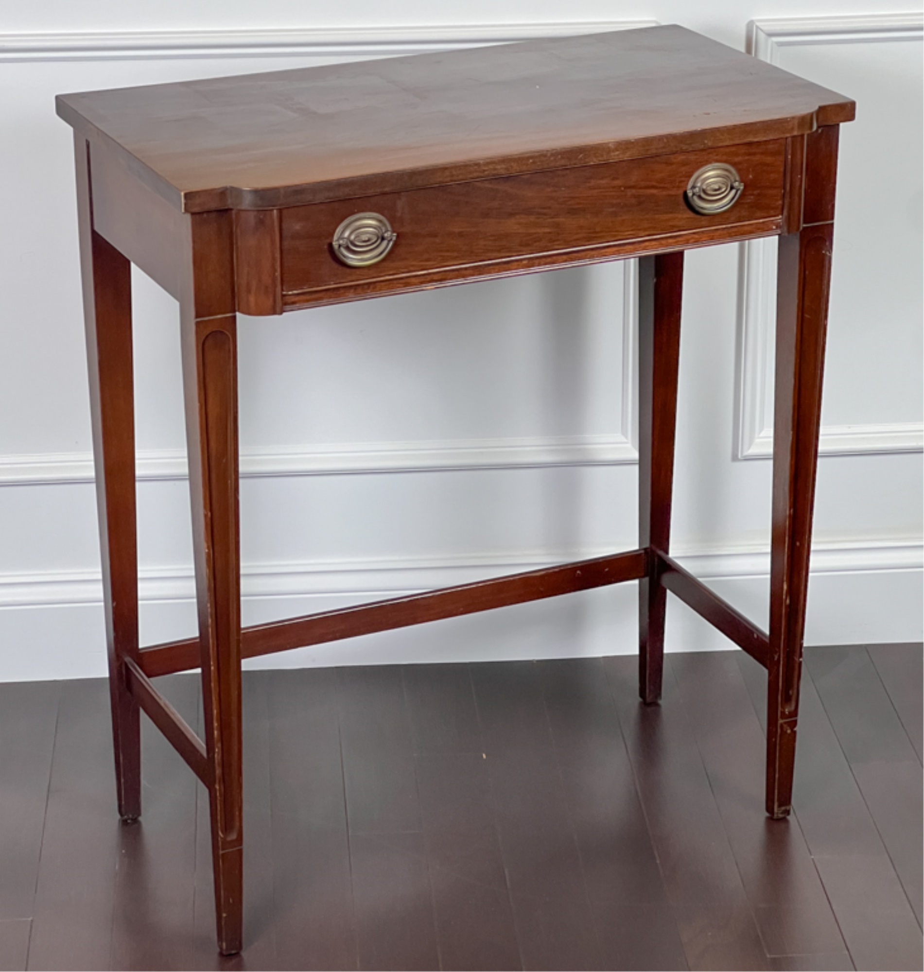 BRANDT FURNITURE MAHOGANY (1) DRAWER CONSOLE TABLE #49169 ...