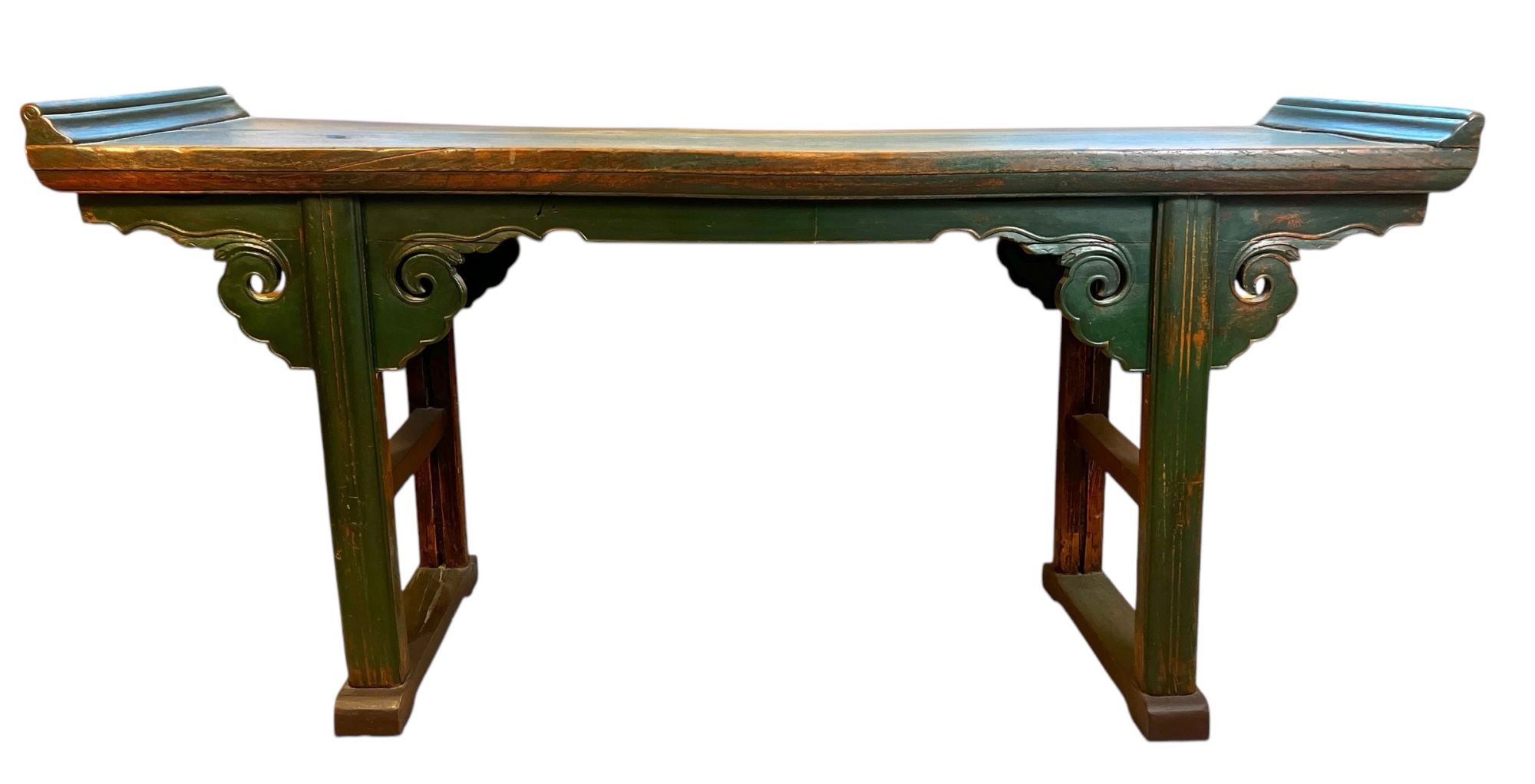 CHINESE CARVED and PAINTED ALTER TABLE #49427 | Auctionninja.com