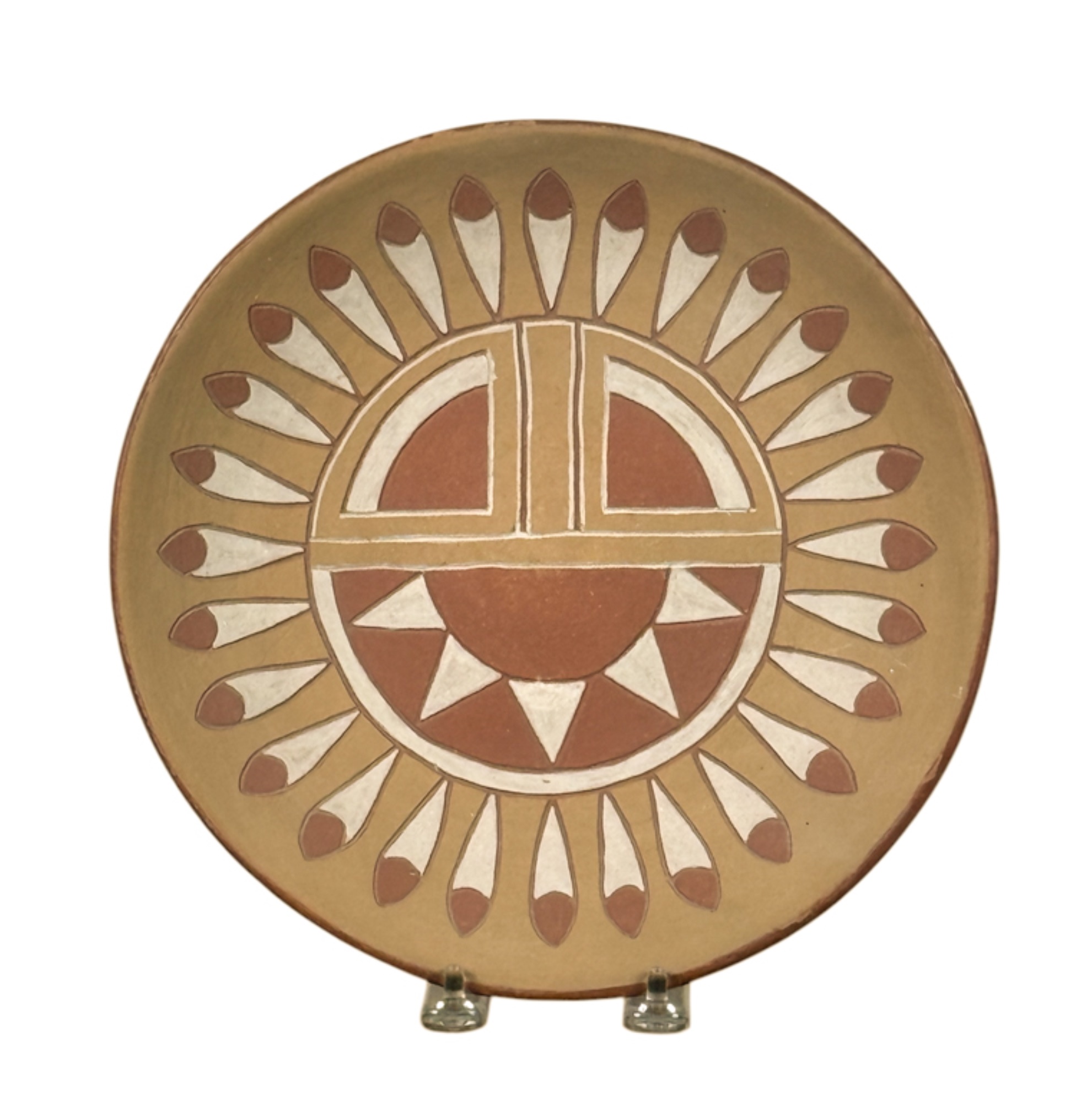VERONICA CRUZ SAN JUAN PUEBLO PLATE #51419 | Auctionninja.com