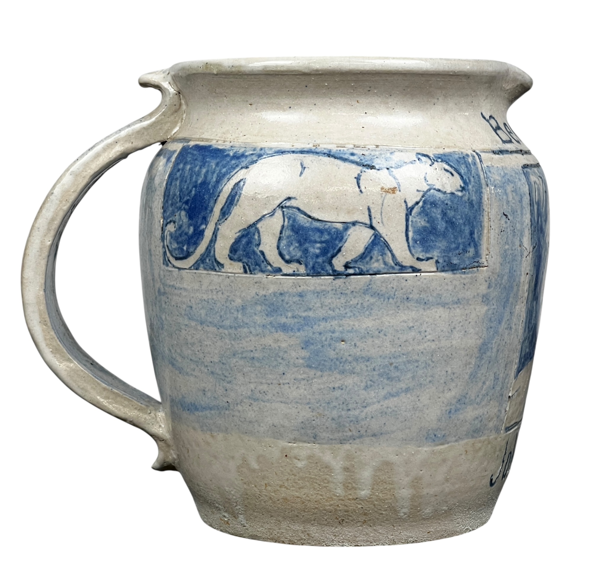 JOHN STARK HERO of BENNINGTON STONEWARE JUG #52545 | Auctionninja.com