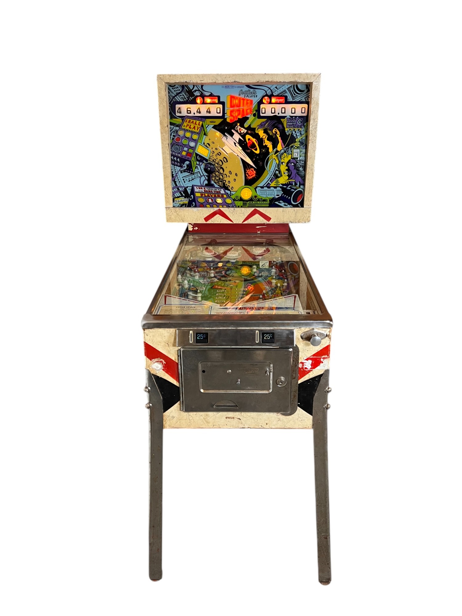VINTAGE GOTTLIEB "OUTER SPACE" PINBALL MACHINE #54191 | Auctionninja.com