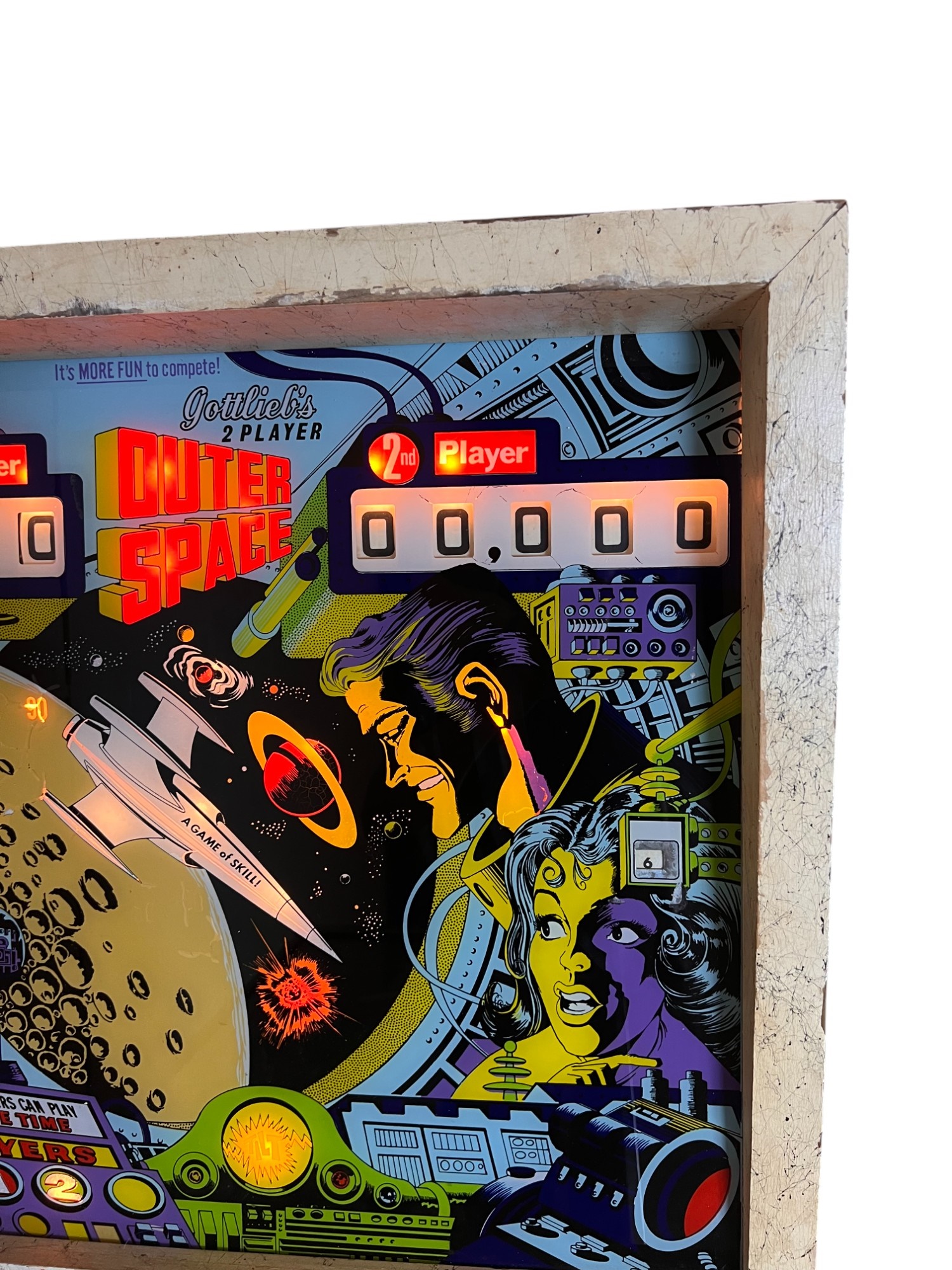 VINTAGE GOTTLIEB "OUTER SPACE" PINBALL MACHINE #54191 | Auctionninja.com