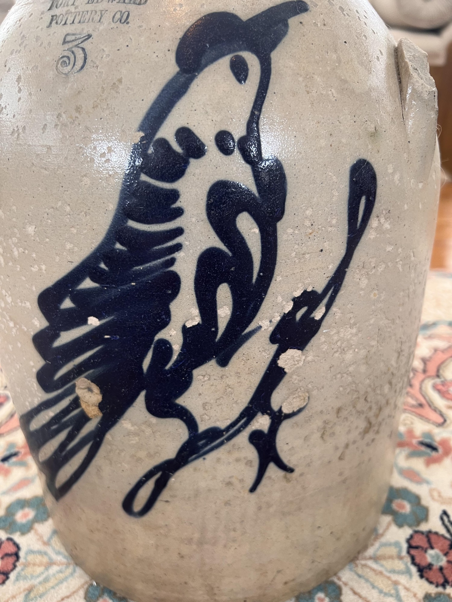 FORT EDWARD POTTERY CO STONEWARE CROCK #54656 | Auctionninja.com