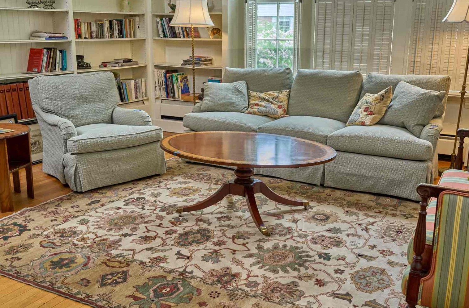 STEPHEN HUNTER REGENCY BANDED MAHOGANY COFFEE TABLE #55883 ...