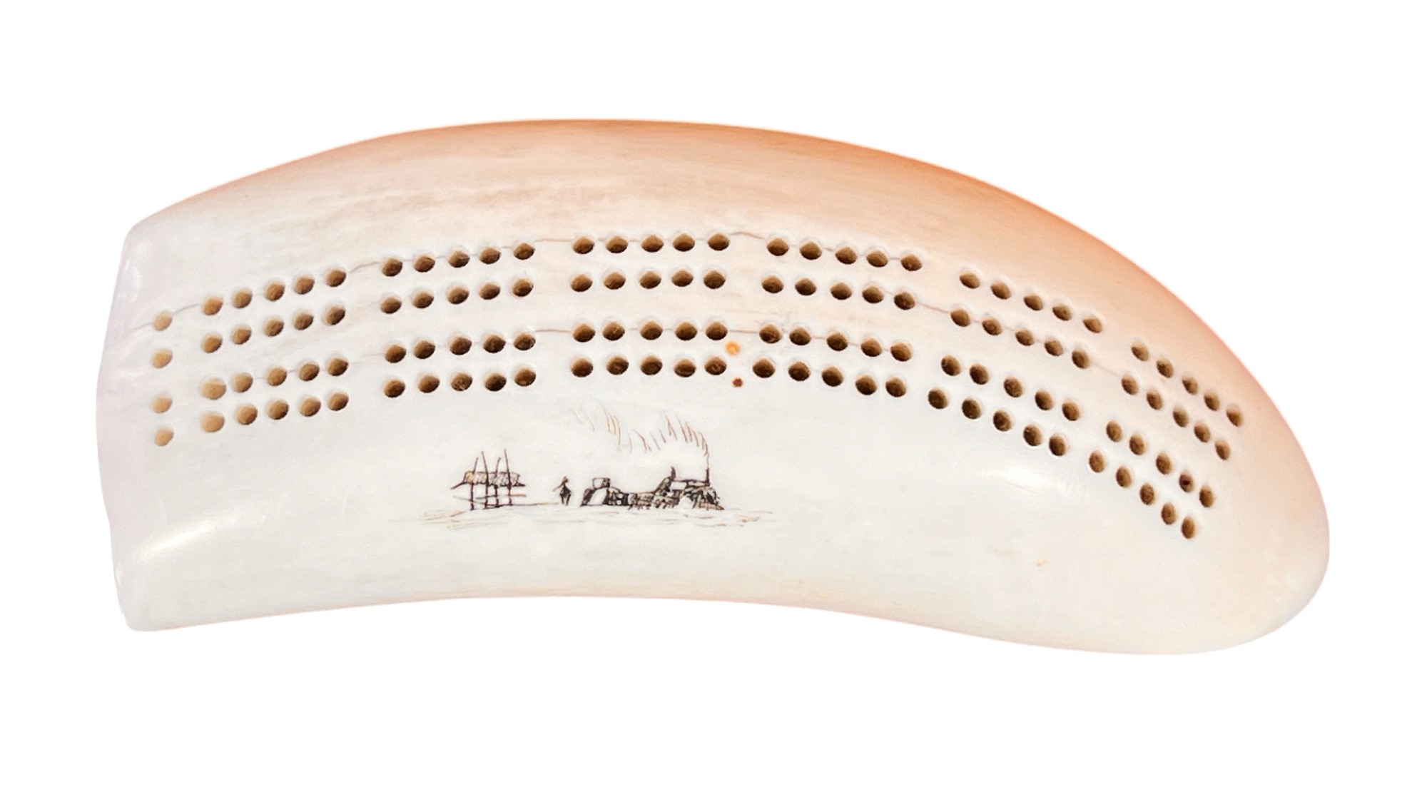 CRIBBAGE BOARD by INUIT HOWARD WEYAHOK #55450 | Auctionninja.com