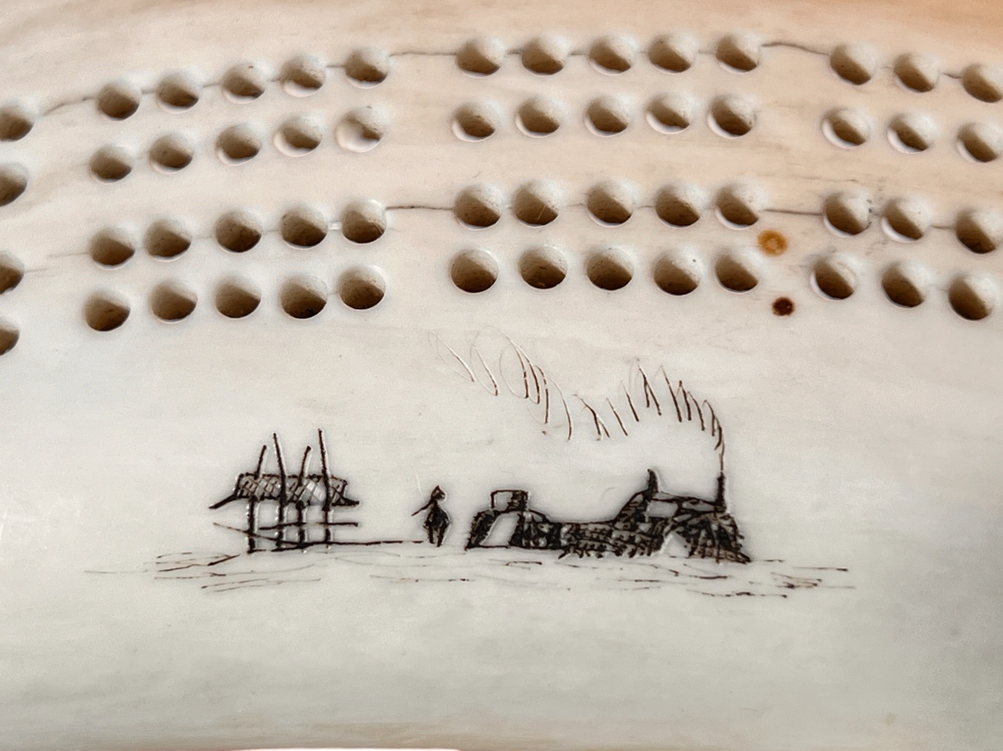 CRIBBAGE BOARD by INUIT HOWARD WEYAHOK #55450 | Auctionninja.com