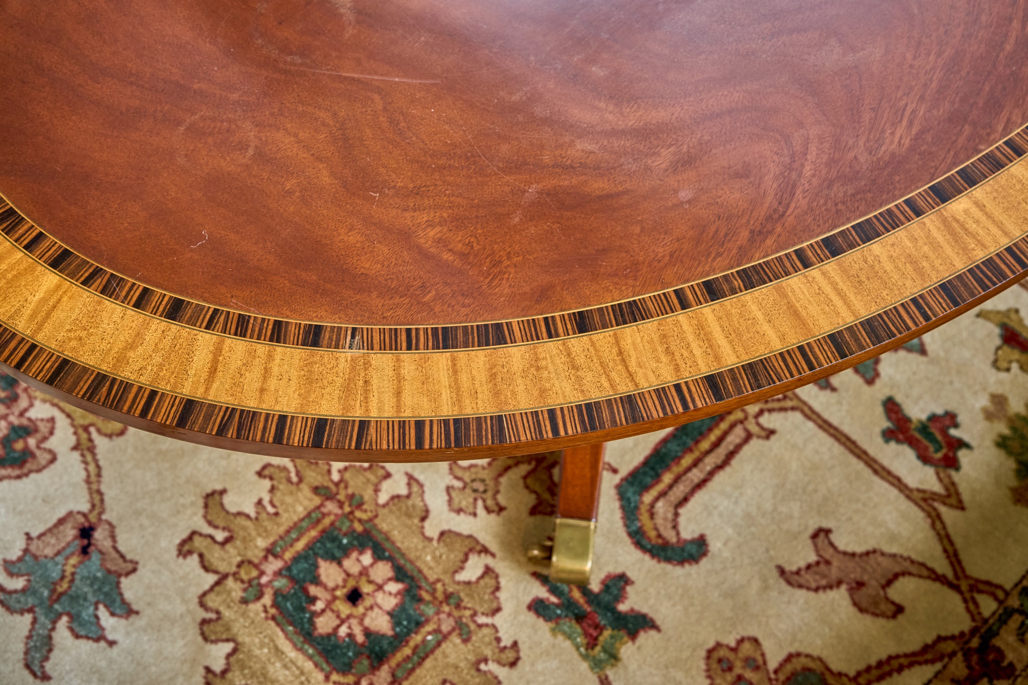 STEPHEN HUNTER REGENCY BANDED MAHOGANY COFFEE TABLE #55883 ...