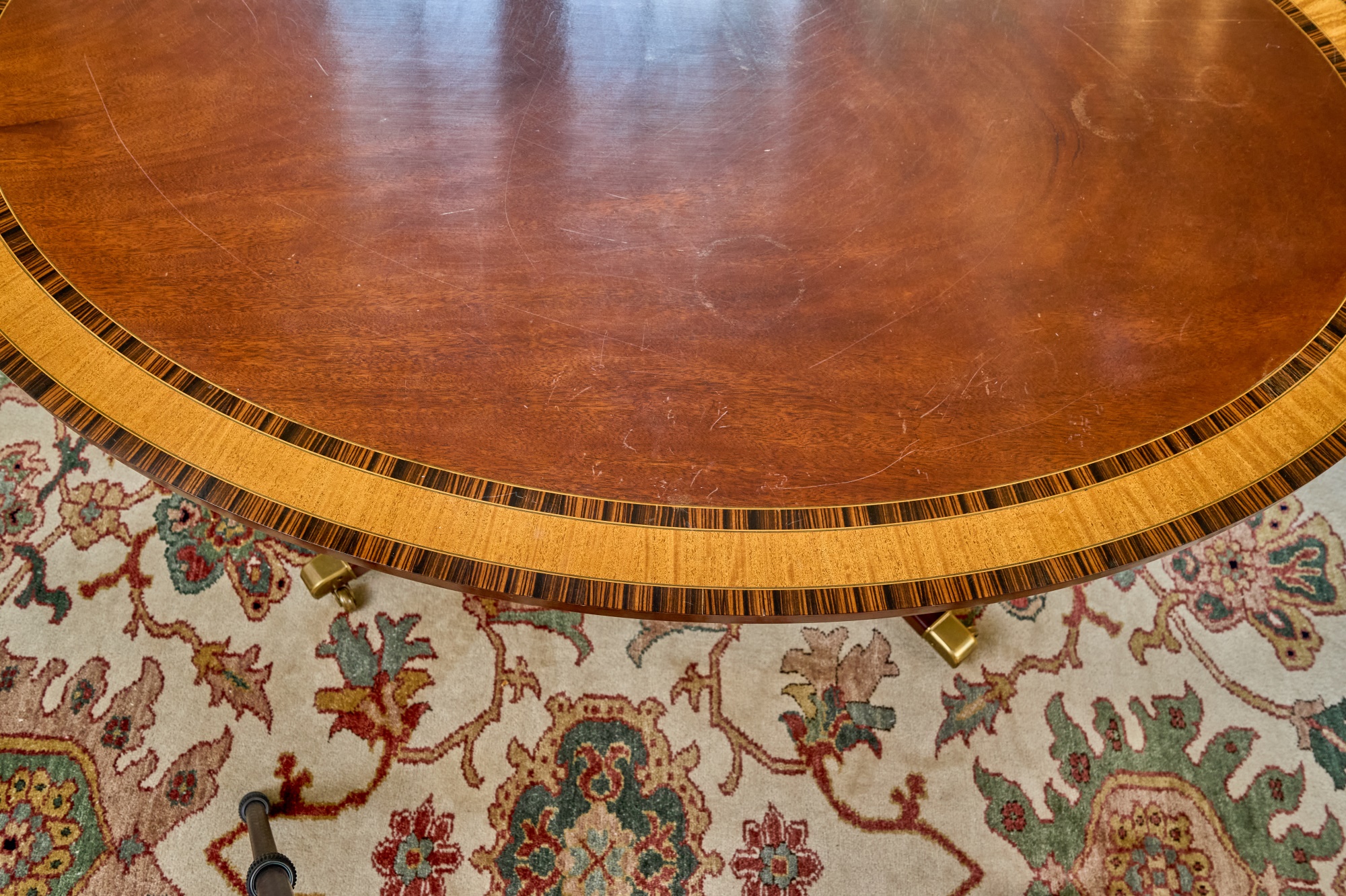 STEPHEN HUNTER REGENCY BANDED MAHOGANY COFFEE TABLE #55883 ...