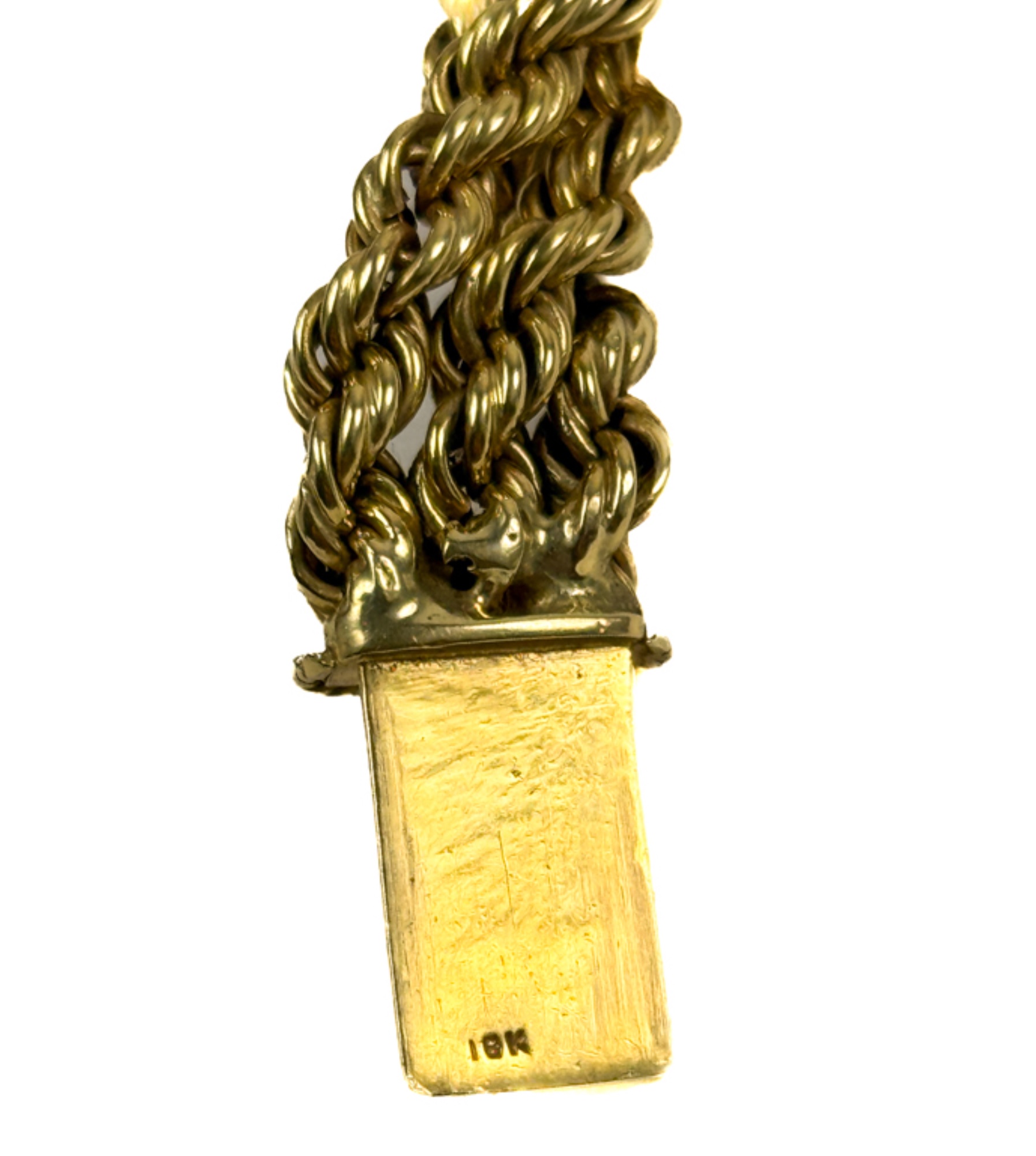 18K GOLD TRIPLE ROPE CHAIN NECKLACE #56219 | Auctionninja.com