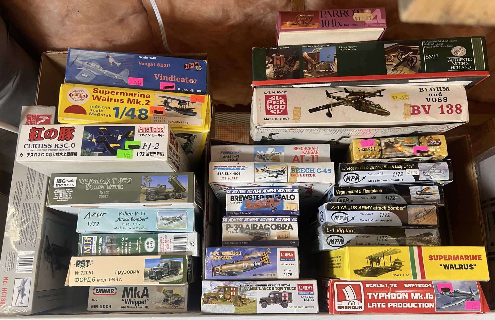 COLLECTION OF MISC MILITARY VEHICLE MODEL KITS #56587 | Auctionninja.com