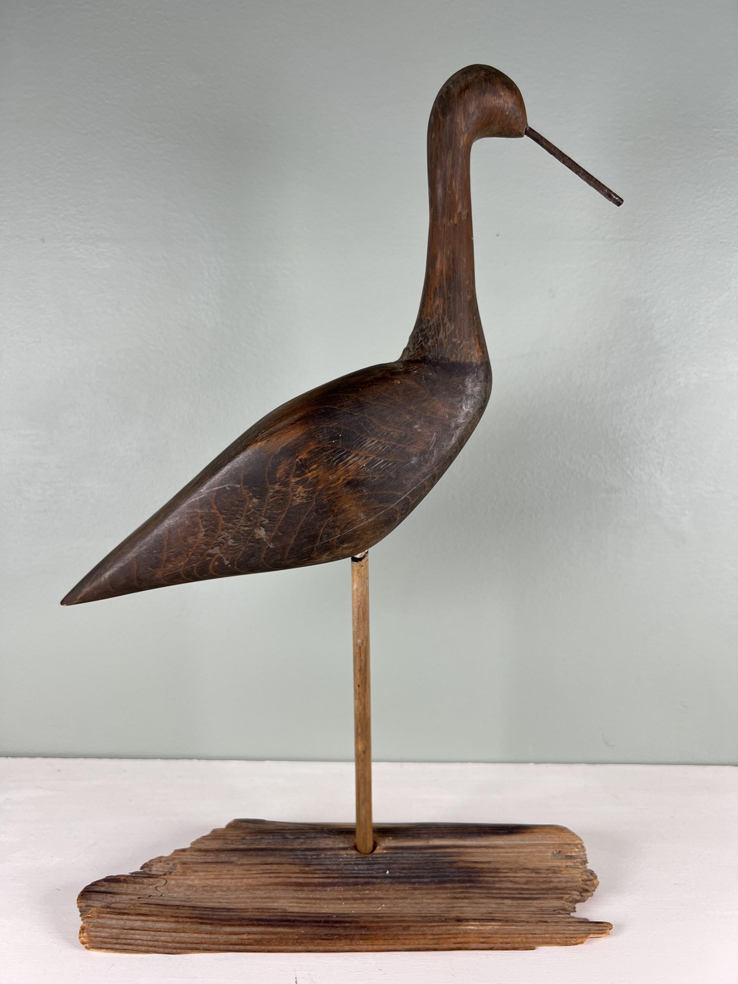 VINTAGE CARVED SHOREBIRD DECOY #56288 | Auctionninja.com