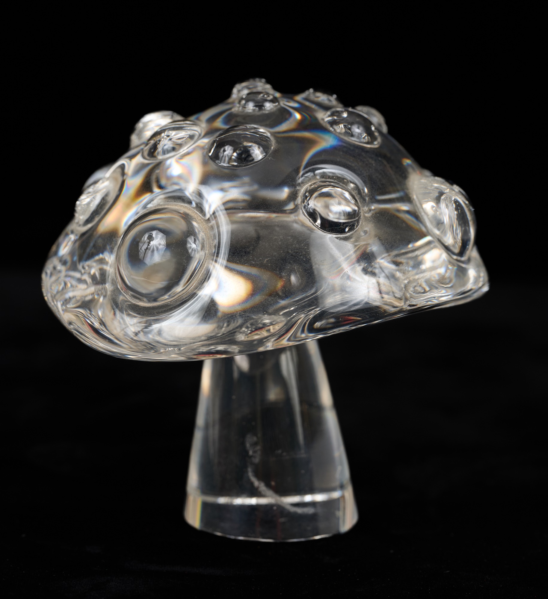 STEUBEN GLASS SNAIL and TOAD STOOL #57722 | Auctionninja.com