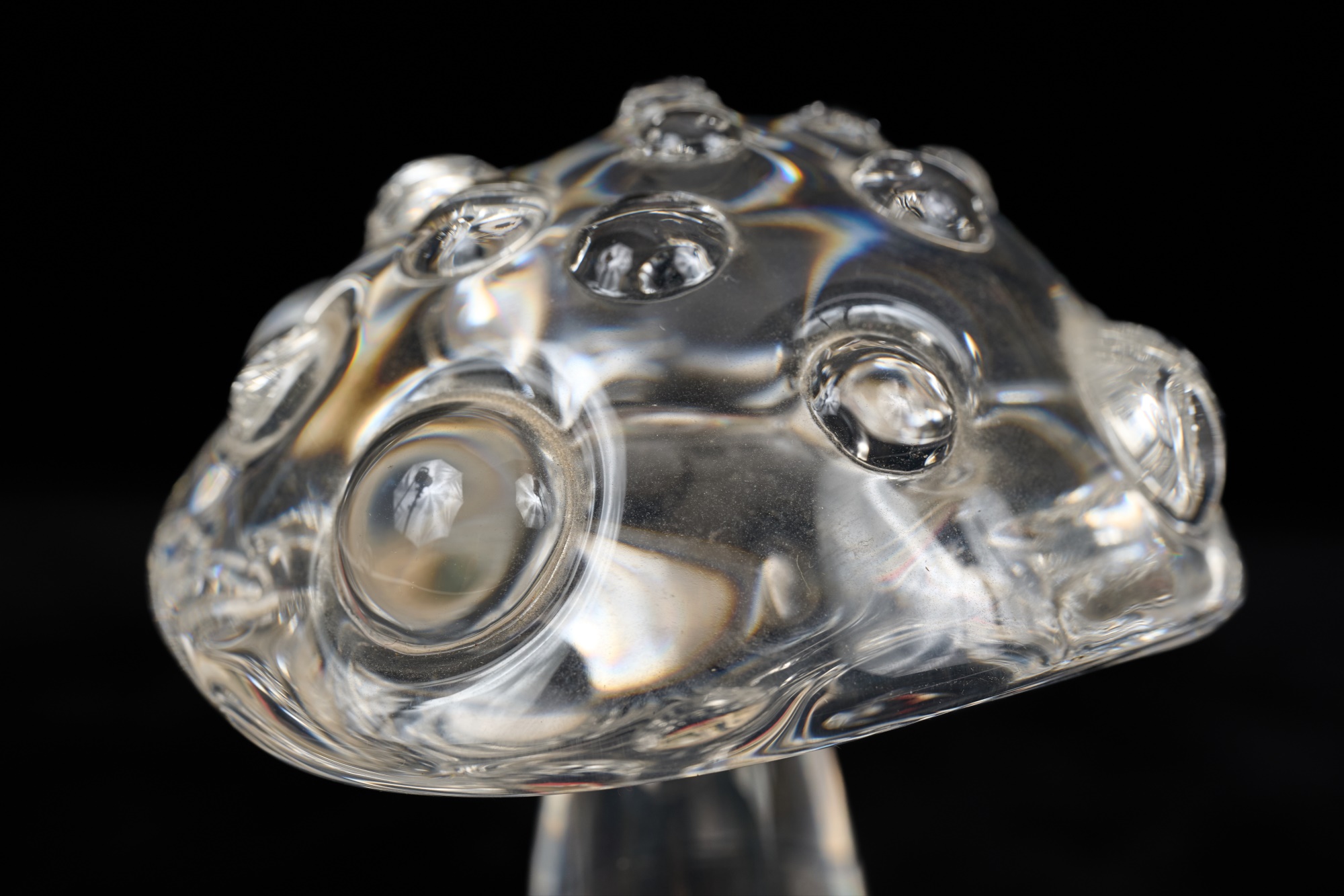STEUBEN GLASS SNAIL and TOAD STOOL #57722 | Auctionninja.com