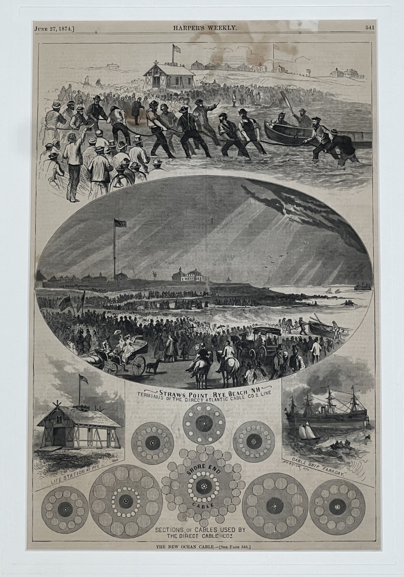 STRAW'S POINT RYE BEACH, NH OCEAN CABLE #57637 | Auctionninja.com