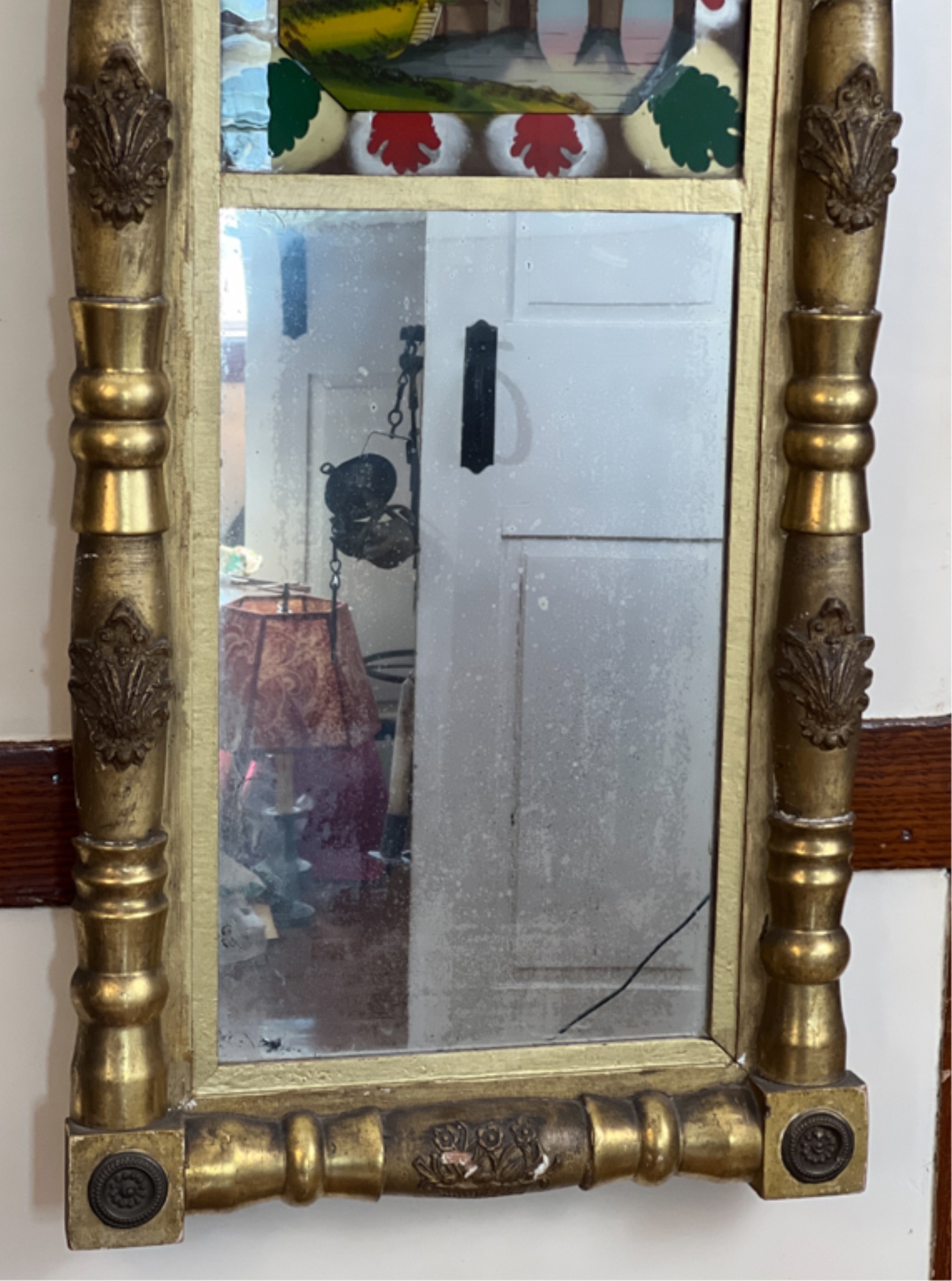 (19th c) GILT SPLIT COLUMN MIRROR #58921 | Auctionninja.com