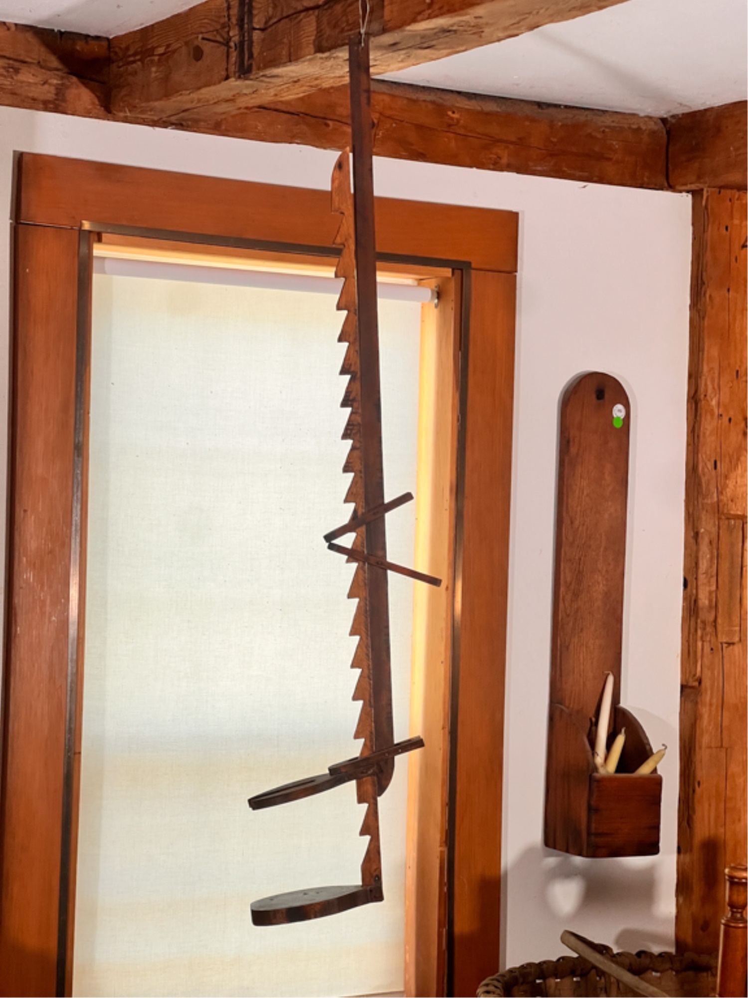 HANGING WOODEN LIGHTING TRAMMEL #59150 | Auctionninja.com