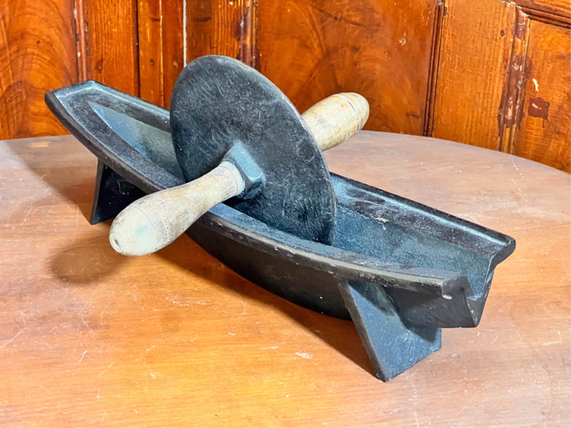 (2) ANTIQUE CAST IRON HERB GRINDERS #59197 | Auctionninja.com