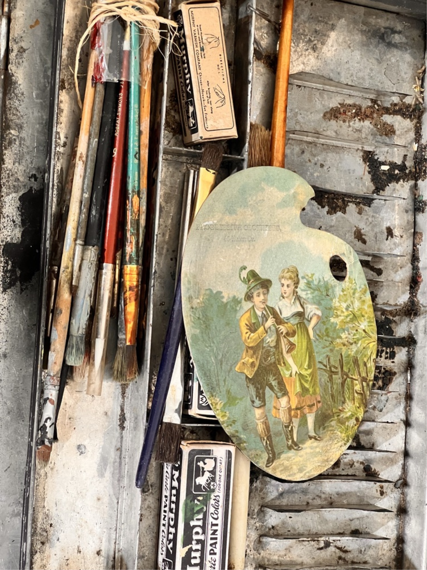 (19th/20th c) SCALES, LANTERNS, BELLS, COW COLLAR #59680 | Auctionninja.com