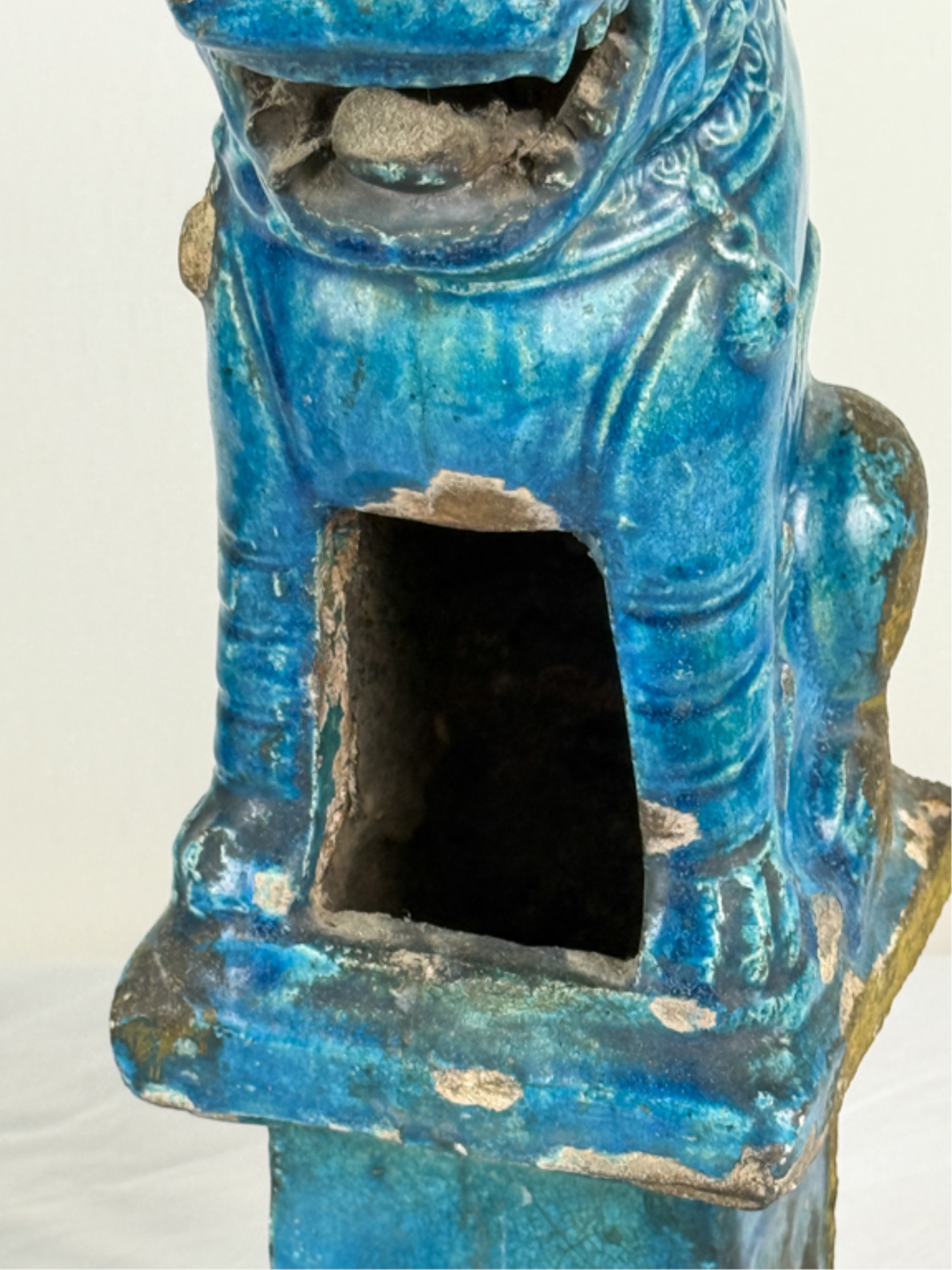 PAIR of (18th/19th c) CHINESE TERRA COTTA FOO DOGS #59941 ...