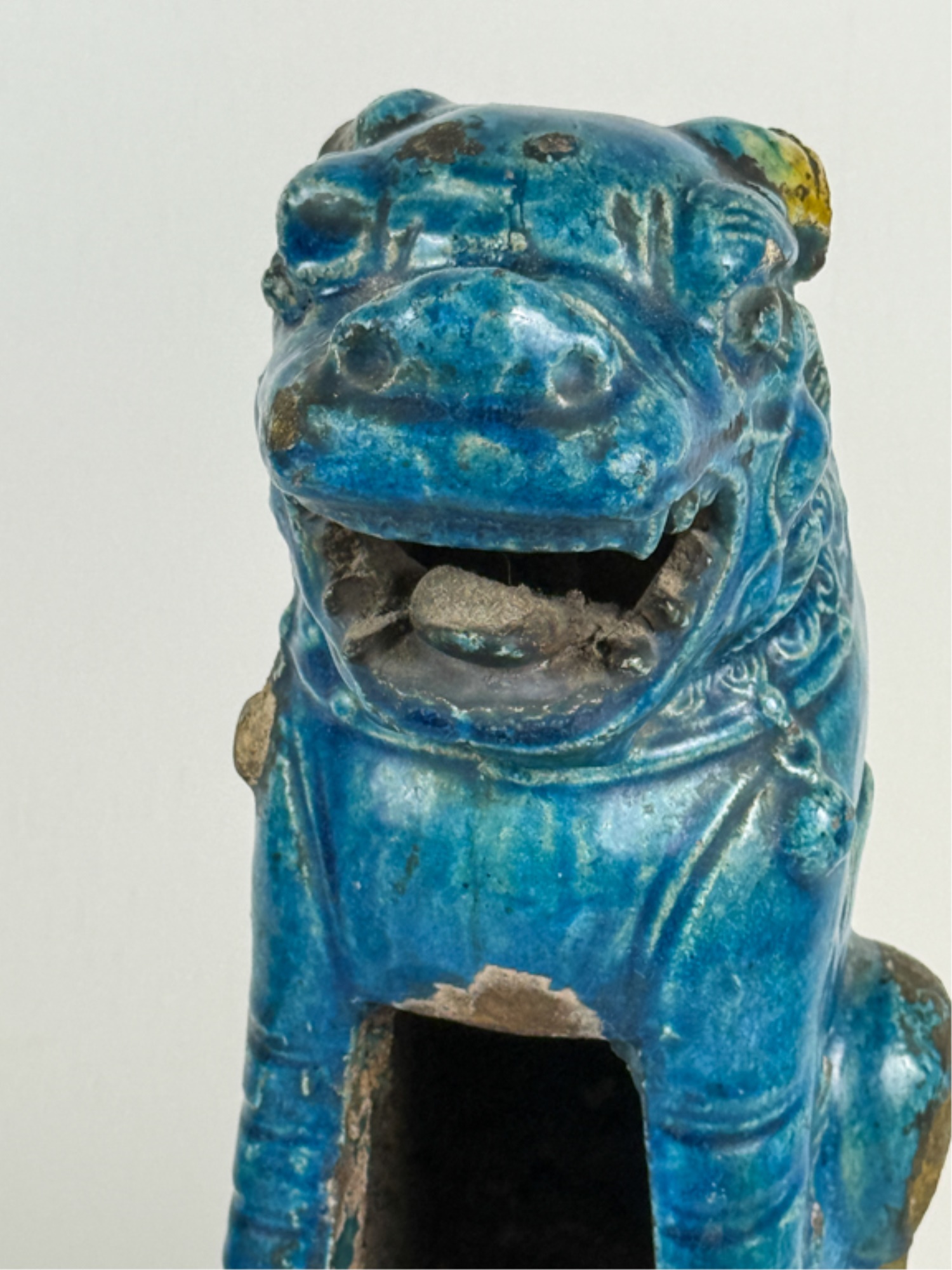 PAIR of (18th/19th c) CHINESE TERRA COTTA FOO DOGS #59941 ...