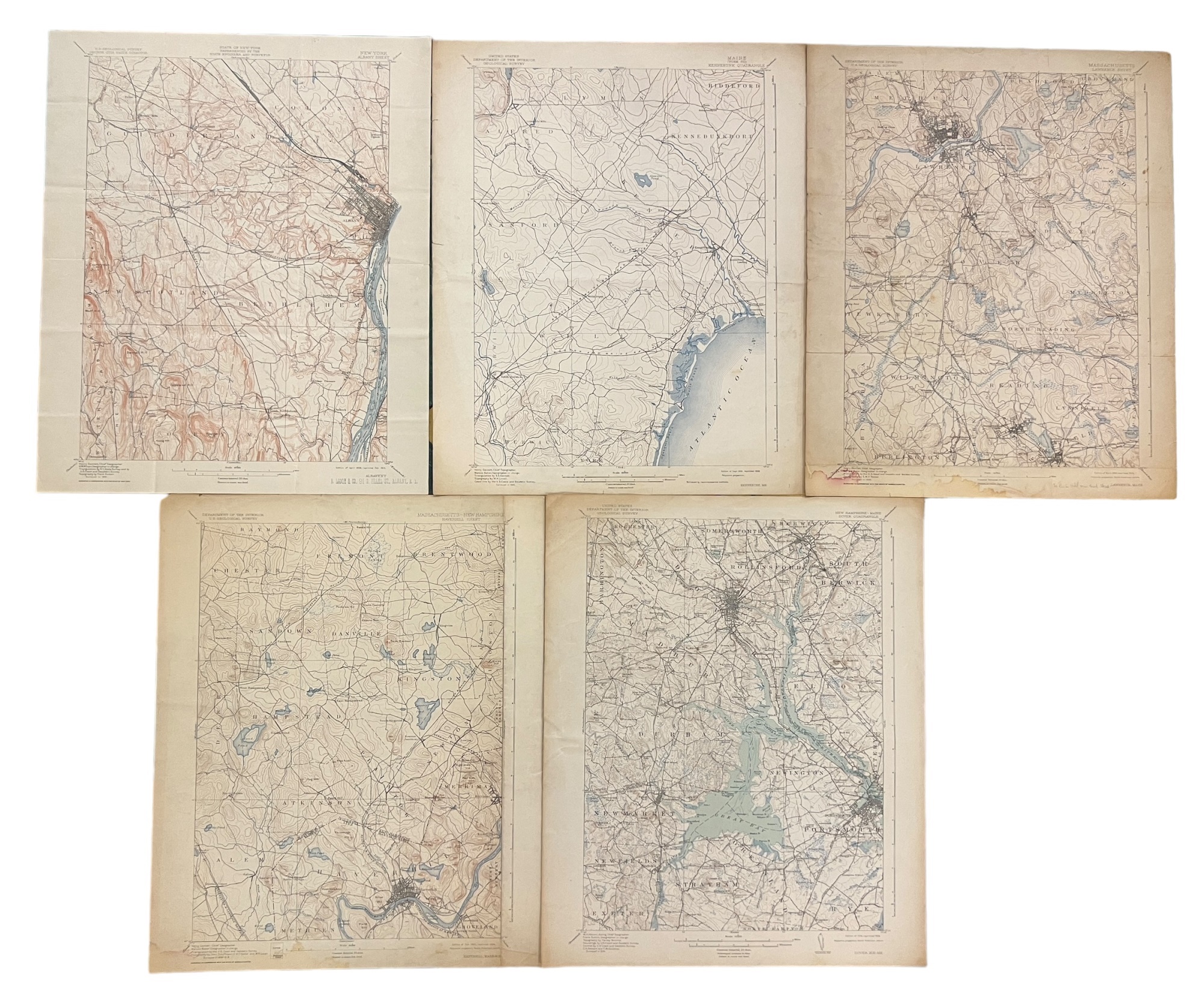 (11) 1939 USGS MAPS of NEW ENGLAND #60686 | Auctionninja.com