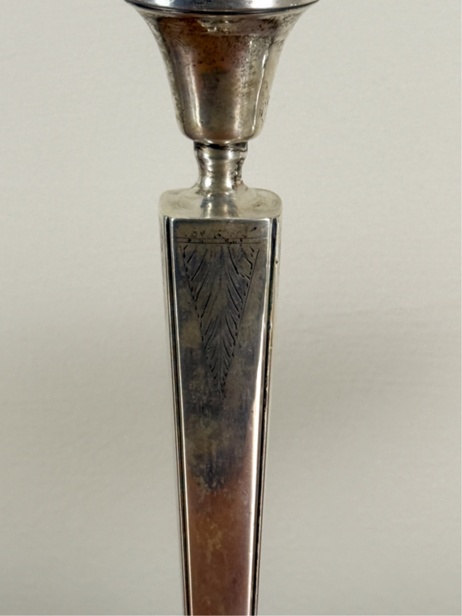 WEIGHTED STERLING SILVER COMPOTE & CANDLESTICK #60872 | Auctionninja.com