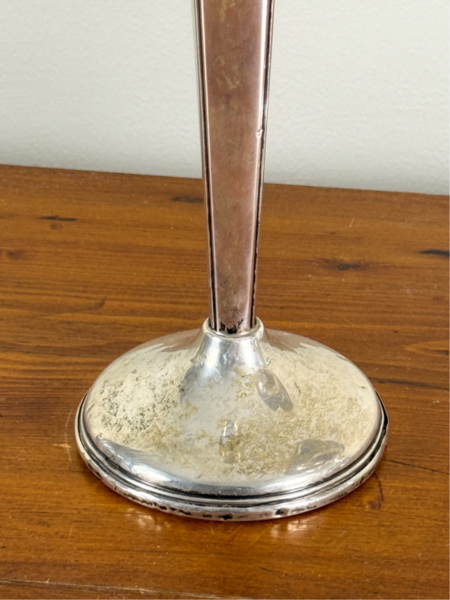 WEIGHTED STERLING SILVER COMPOTE & CANDLESTICK #60872 | Auctionninja.com