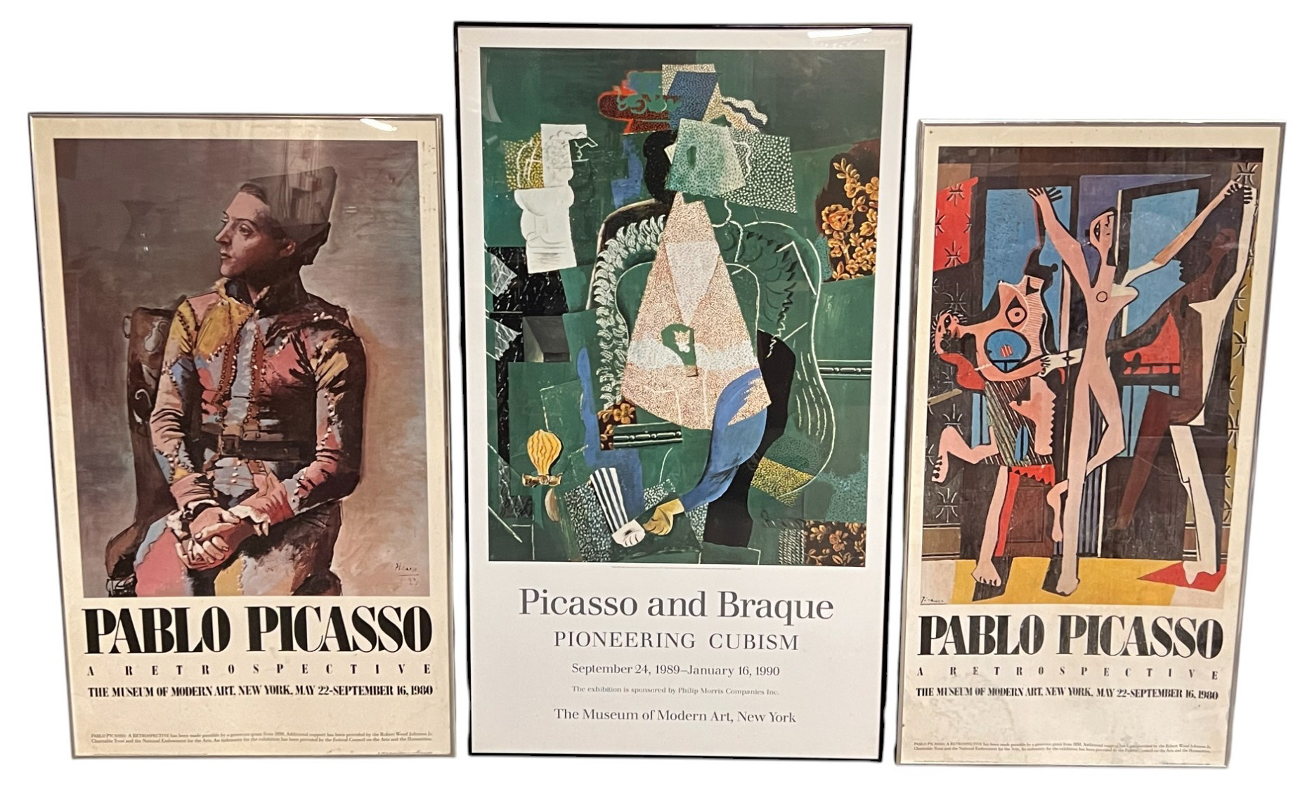 (3) PABLO PICASSO MUSEUM EXHIBITION POSTERs #61452 | Auctionninja.com