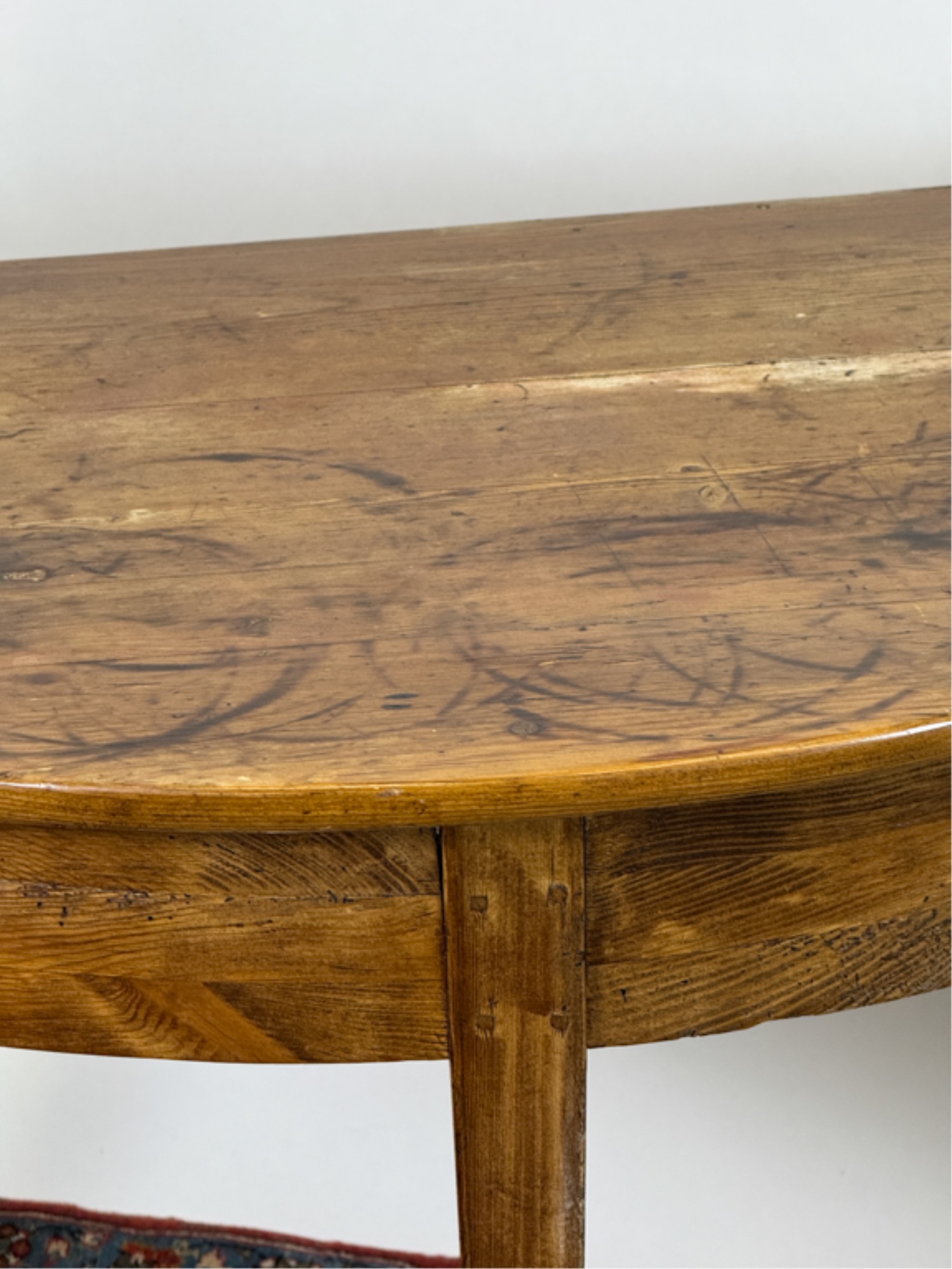 PAIR DEMILUNE CONSOLE TABLES #62173 | Auctionninja.com