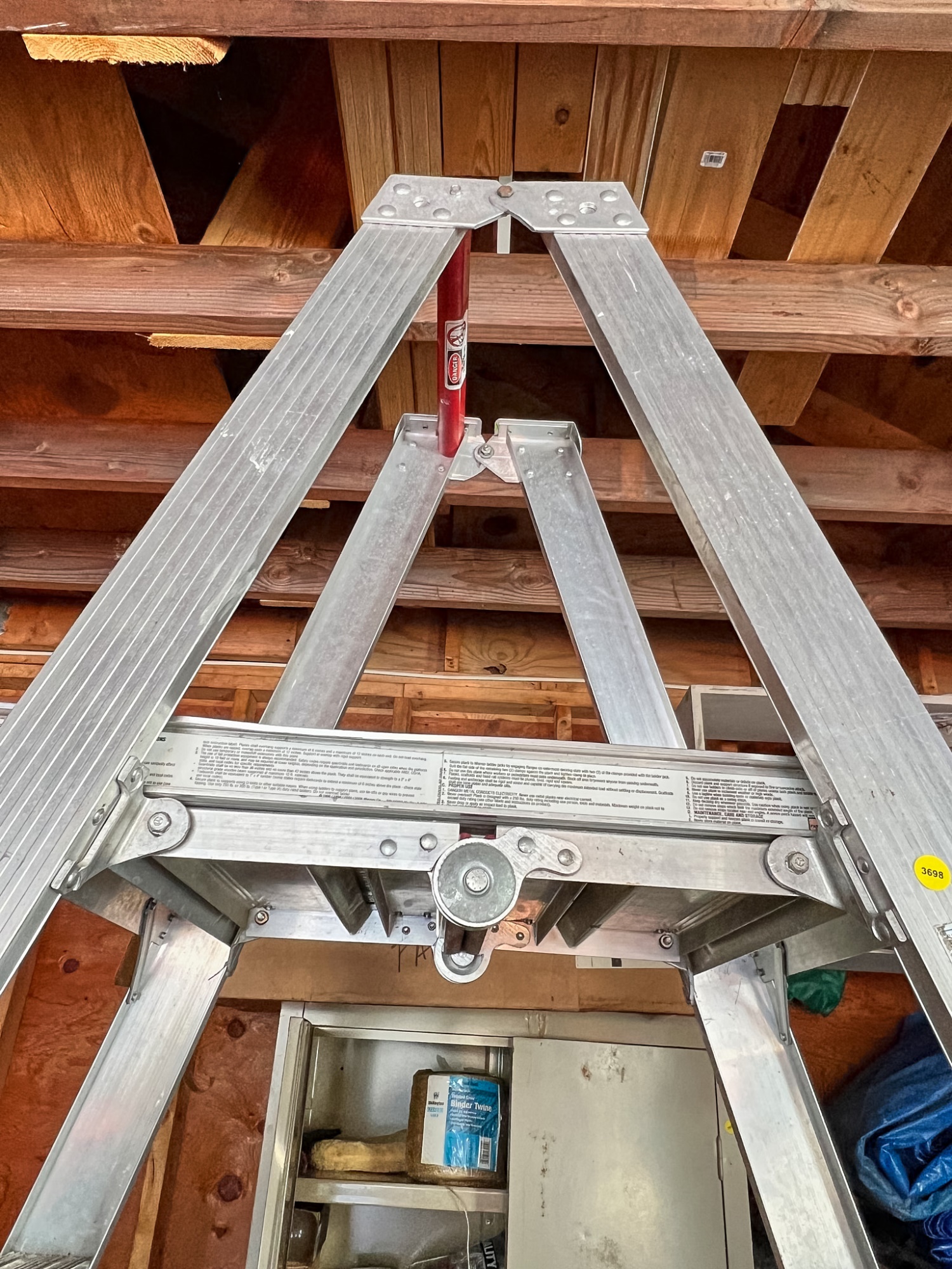 ALUMINUM FOLDING LADDER & EXTENSION PLANK #63280 | Auctionninja.com