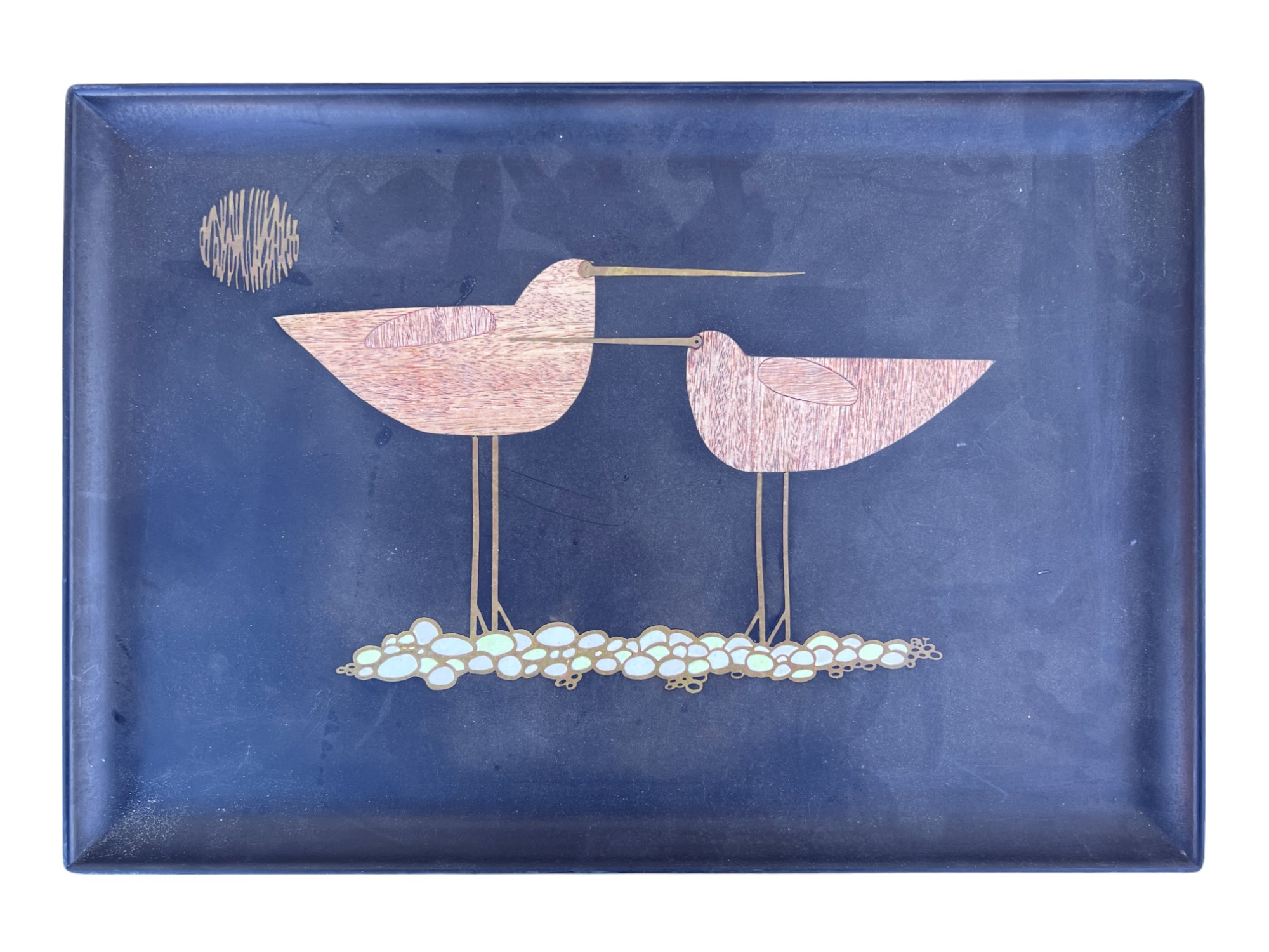 MID CENTURY MODERN COUROC OF MONTEREY BIRD TRAY #47615 | Auctionninja.com