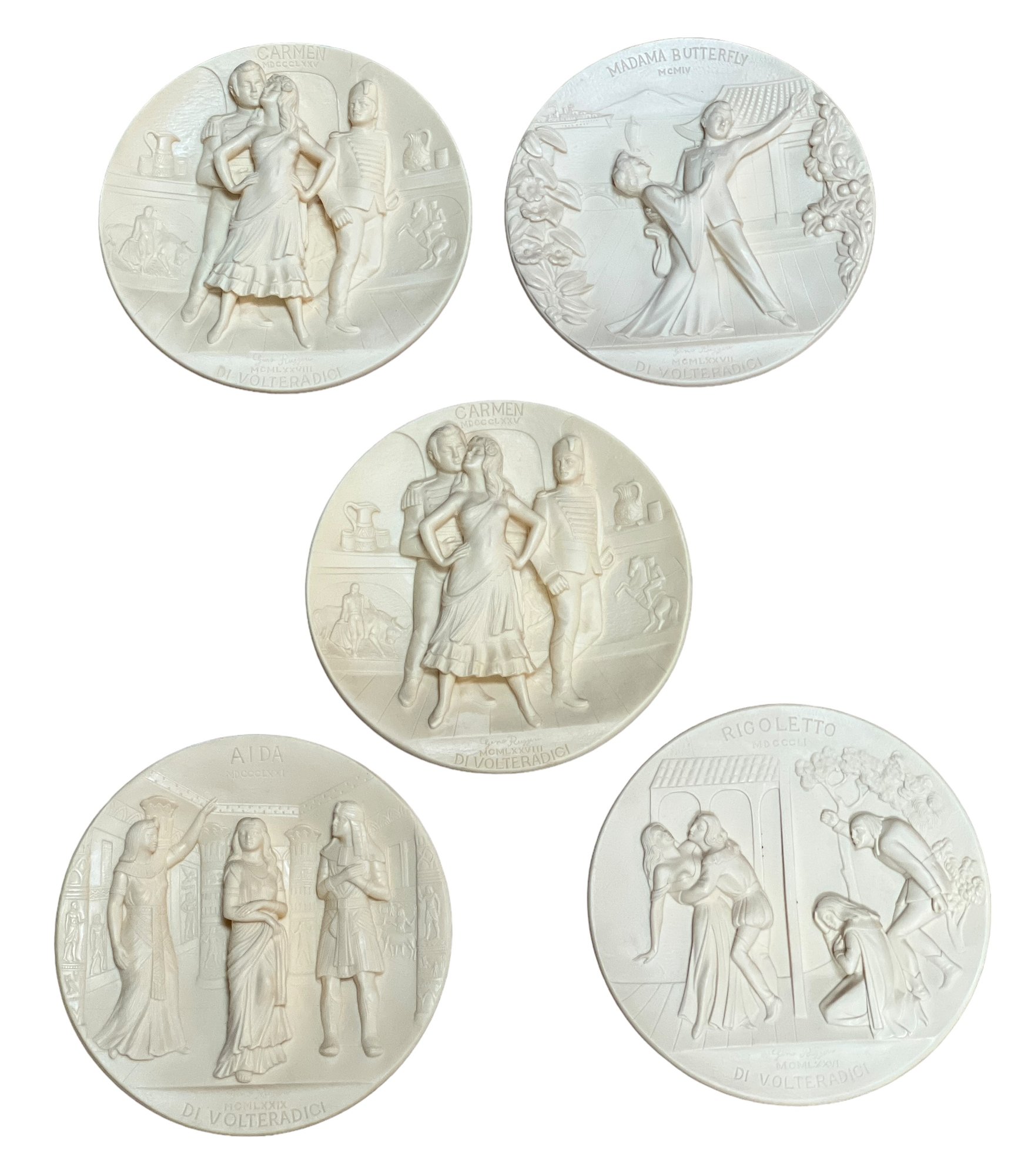 (5) GINO RUGGERI OPERA PLATES #42728 | Auctionninja.com