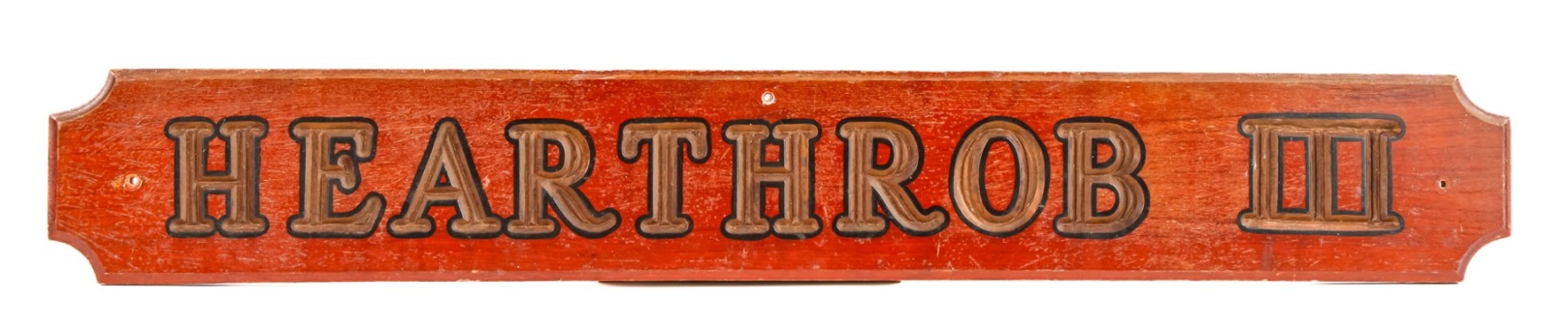 VINTAGE WOODEN SHIP NAME BOARD #39741 | Auctionninja.com