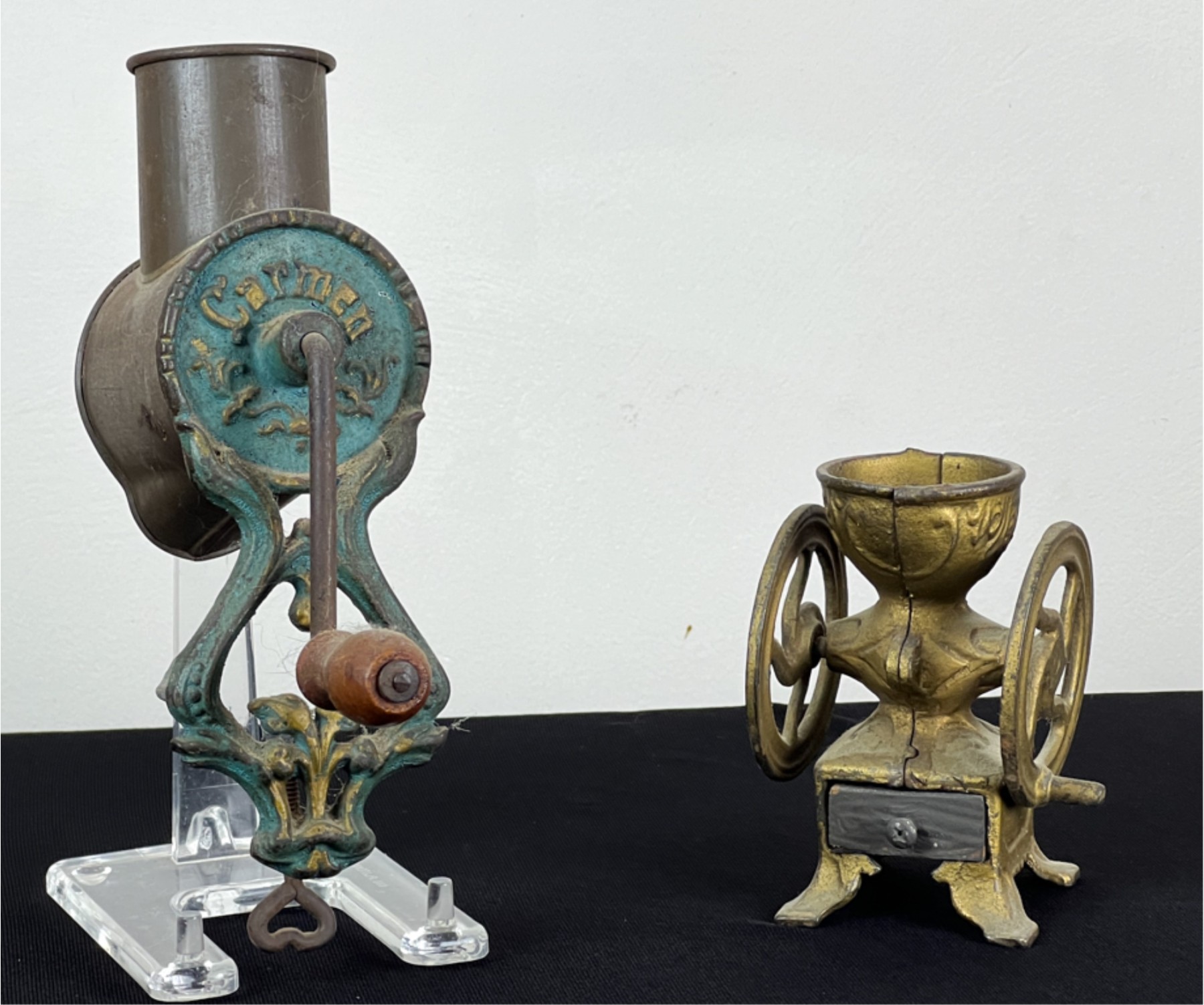 CAST IRON CARMEN GRATER & MINIATURE COFFEE GRINDER #46615 ...
