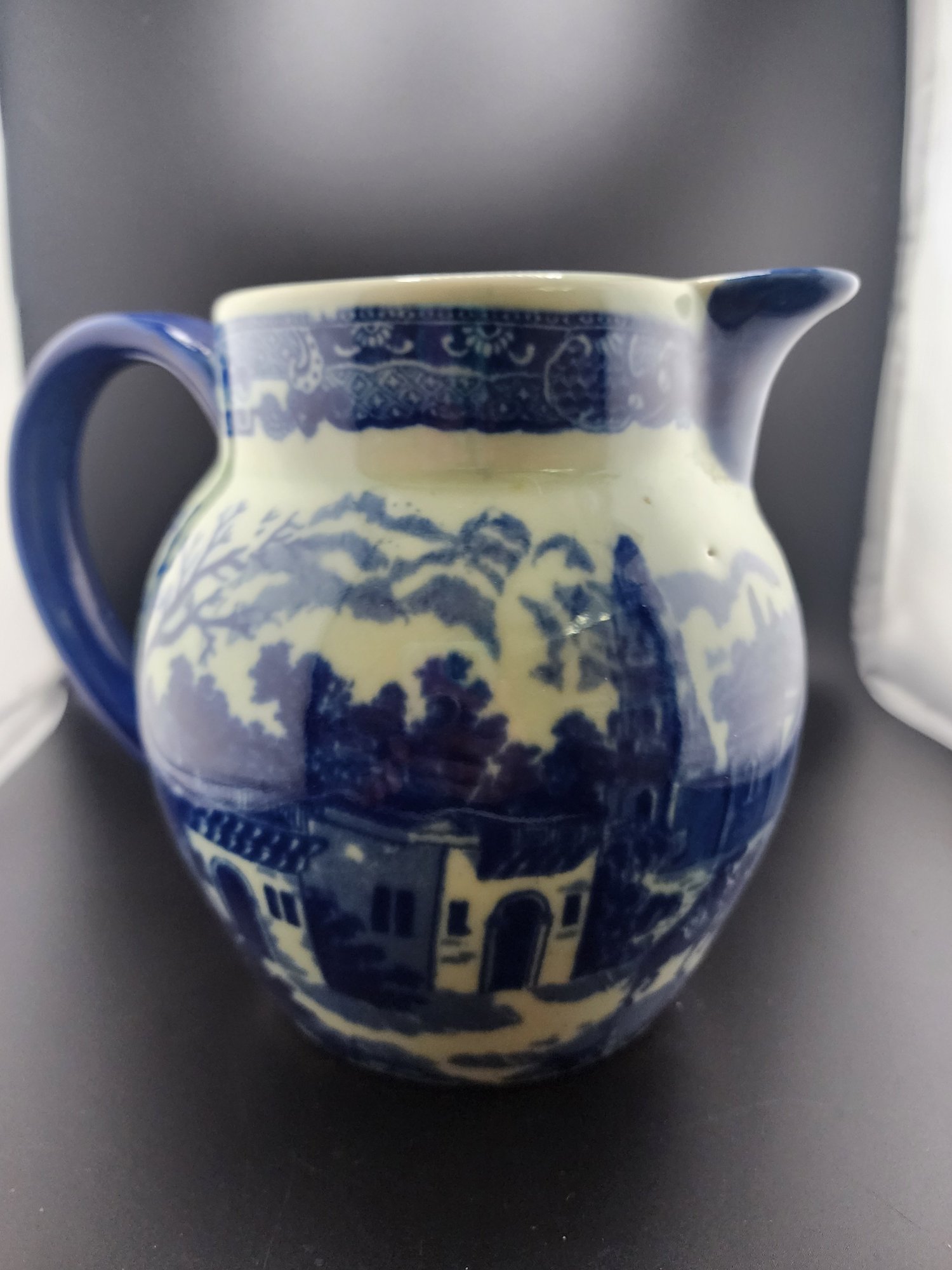 Antique Flow Blue Ironstone Victoria Ware Pitcher # 6269 #1979 ...