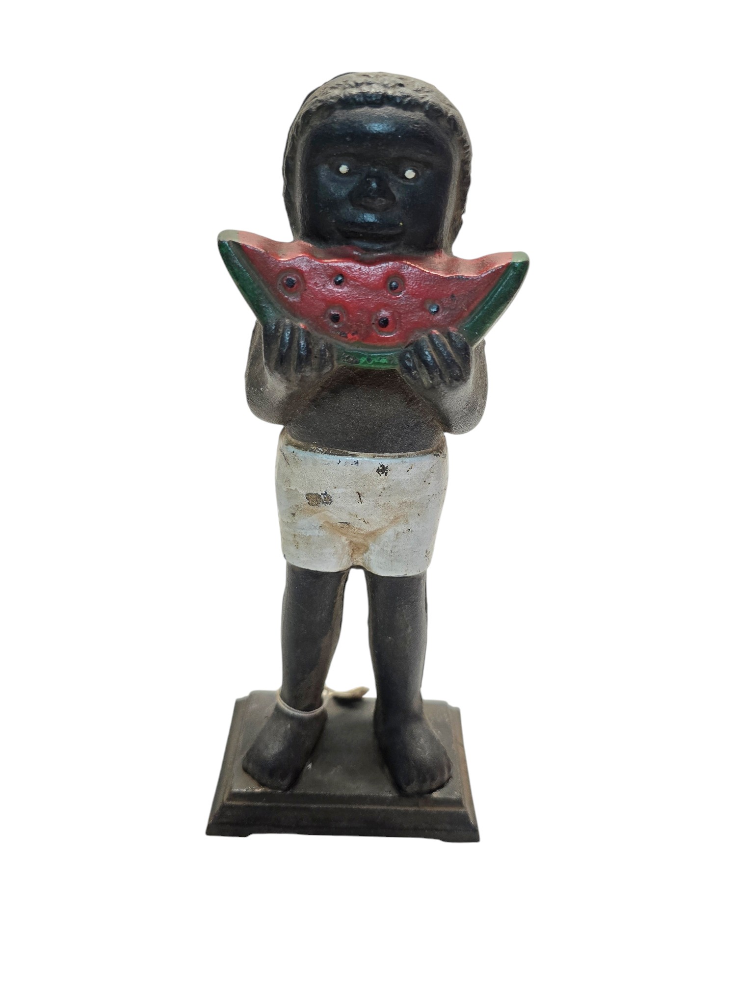 7322 VINTAGE HEAVY CAST IRON FIGURAL BANK #3248 | Auctionninja.com