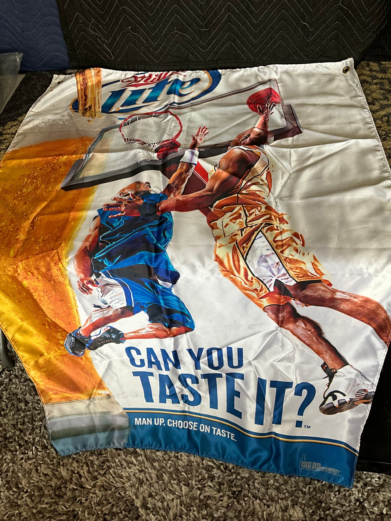 Miller Light Basketball Banner #1086 | Auctionninja.com