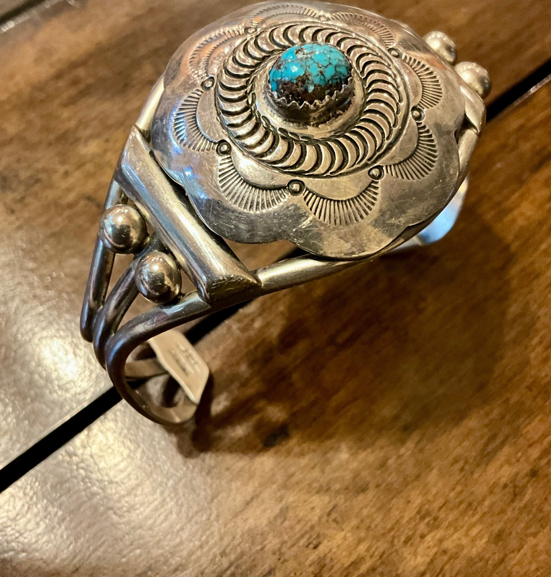 Sterling Cuff Signed Native American Cuff Bracelet #6493 | Auctionninja.com