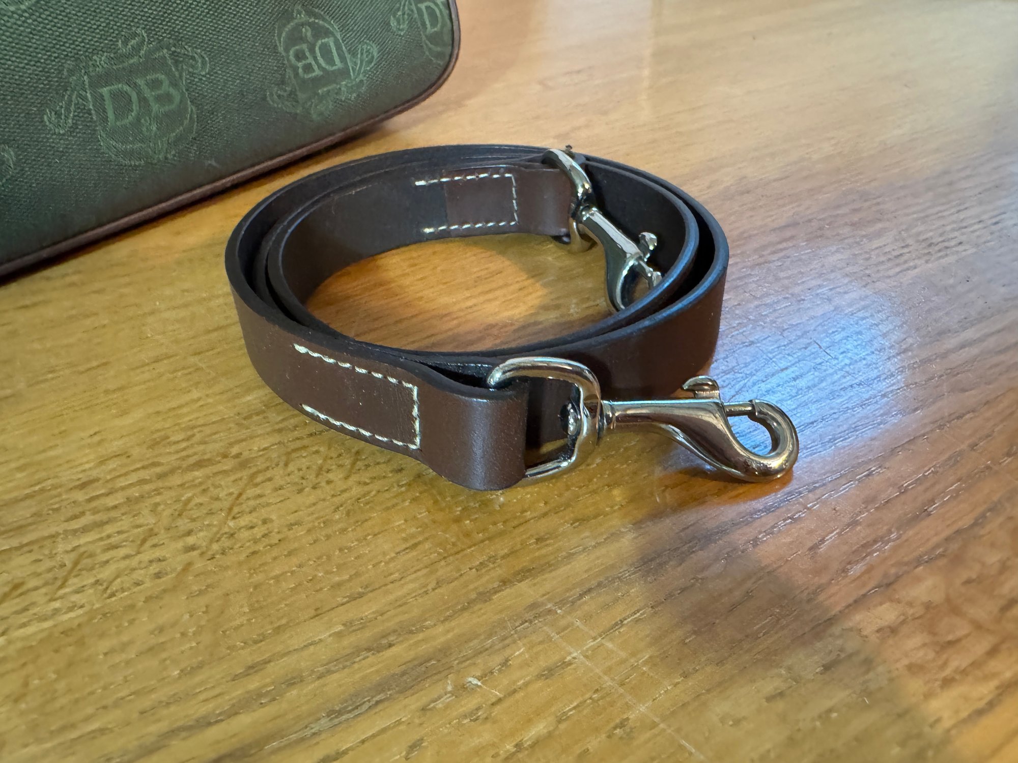 Dooney And Bourke Monogrammed Double Handled Tote With Accessory Pouch ...