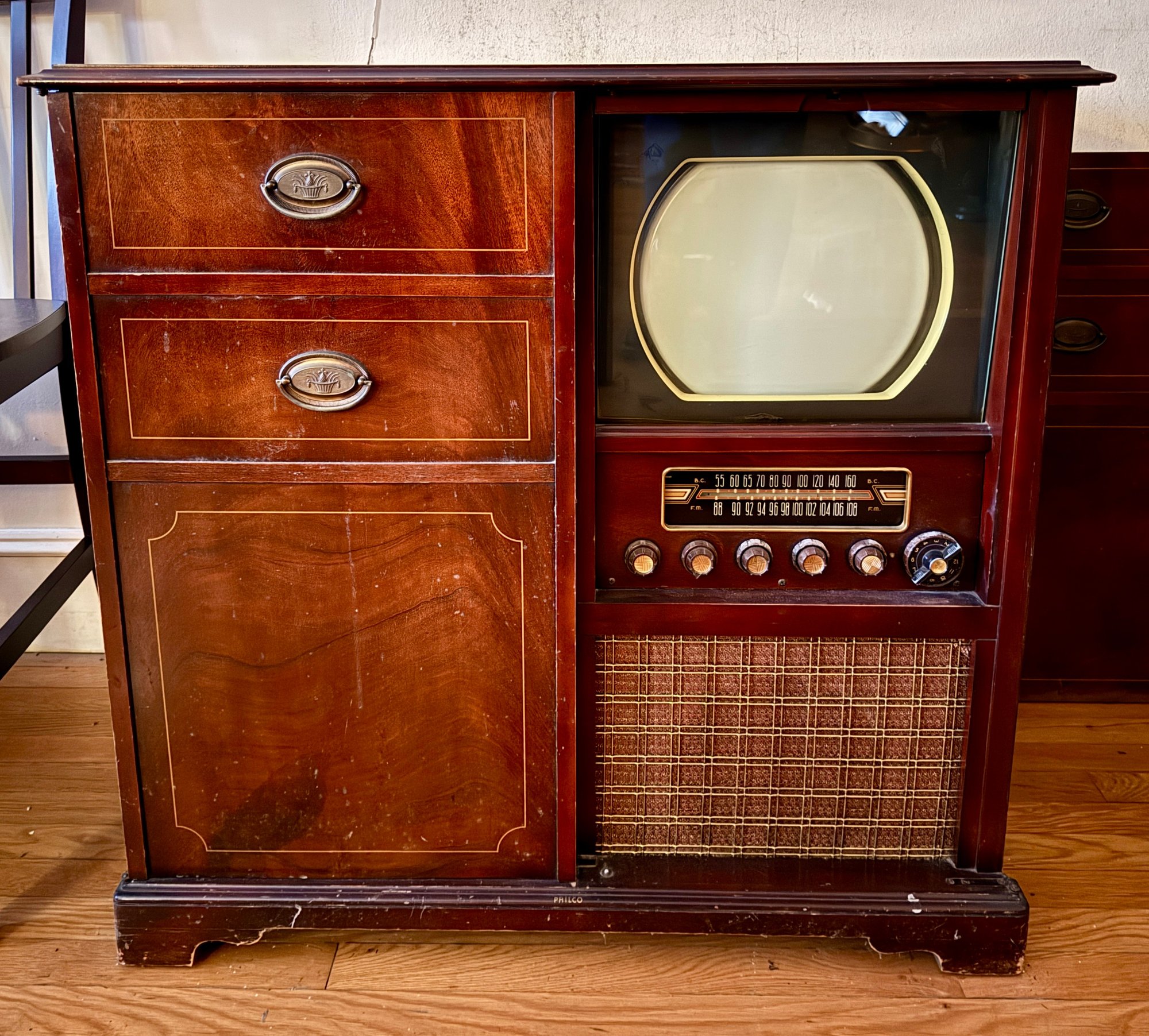 Vintage Philco Television, Radio, And Record Player Combination Console ...