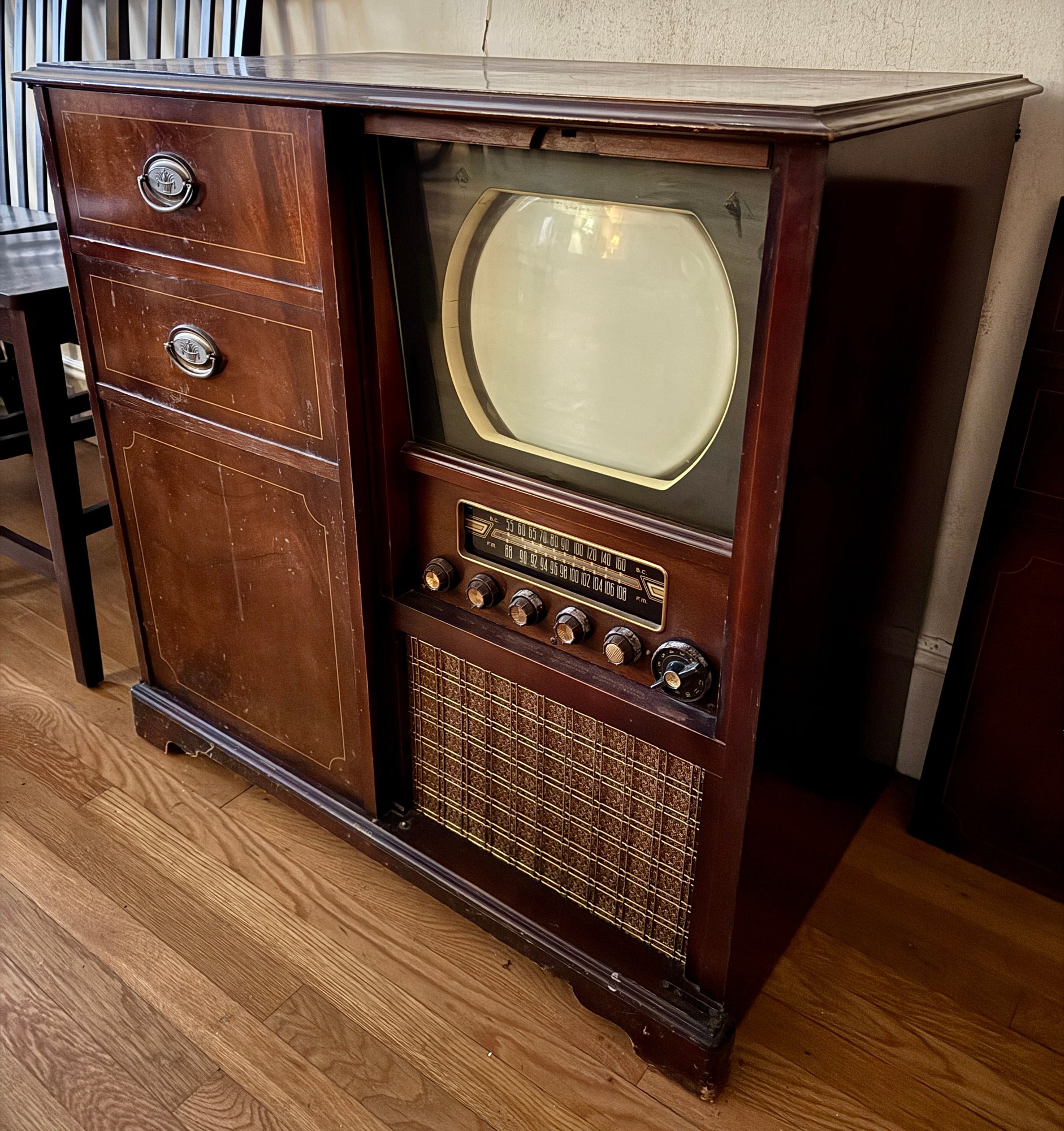 Vintage Philco Television, Radio, And Record Player Combination Console ...