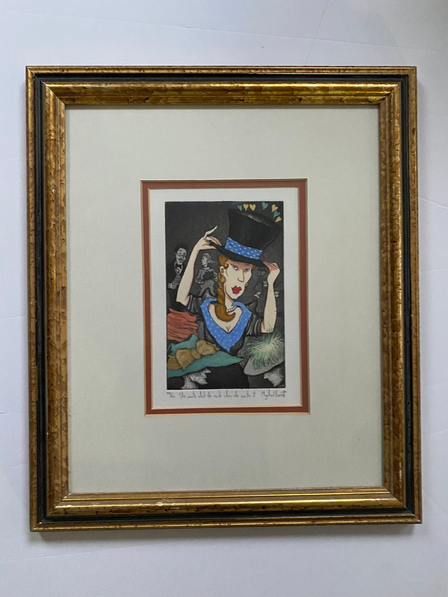 Original Limited Edition Etching By Mychael Barratt Entitilted "She ...