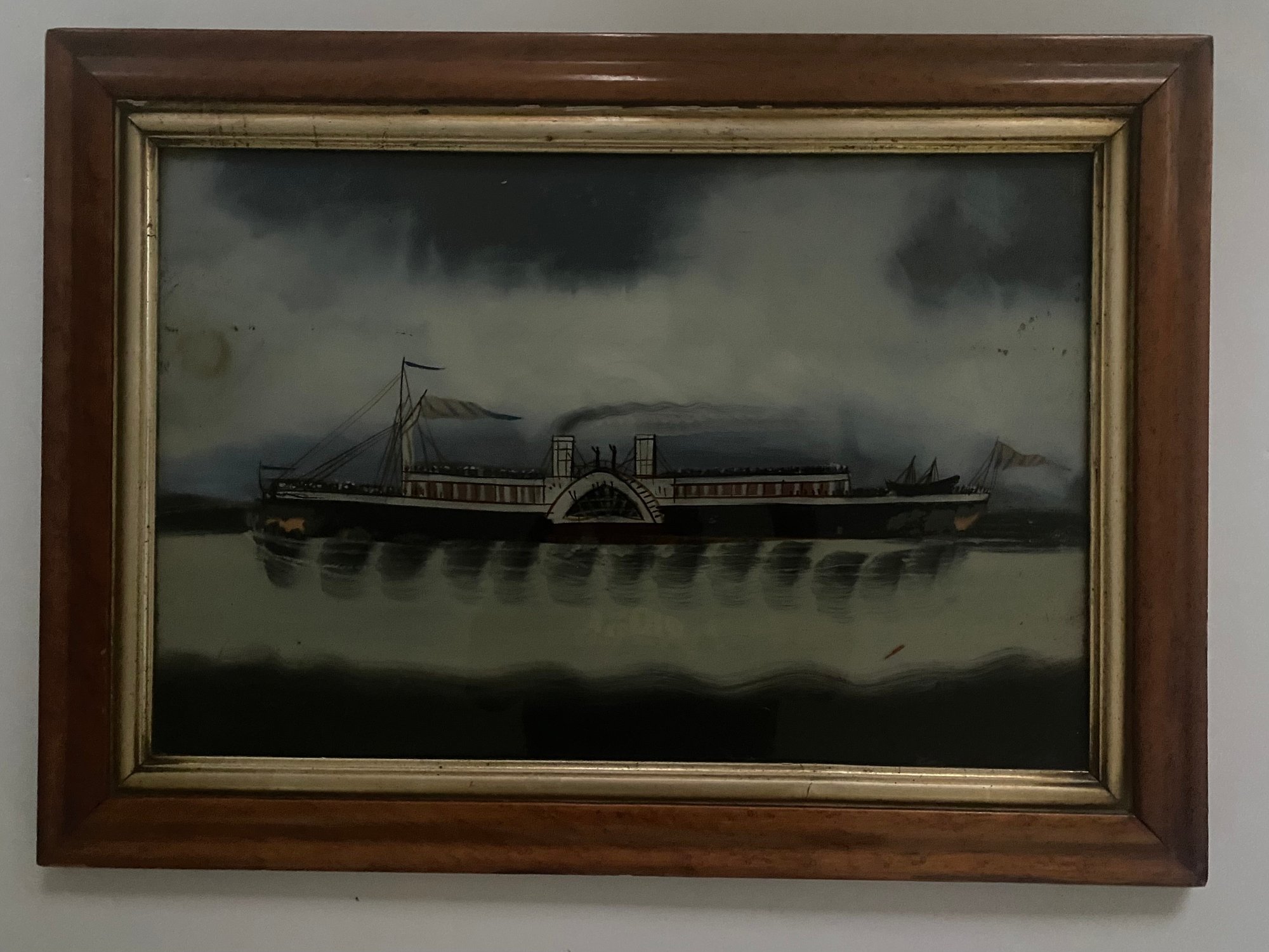 Painting Of The SS Princess A Passenger Paddle Steamer #1403 ...