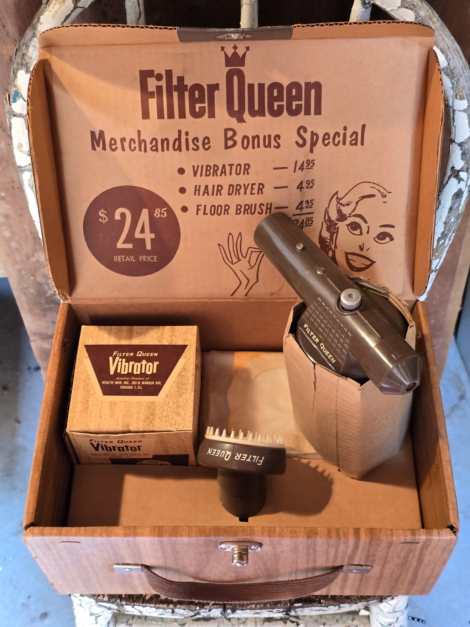 Vintage Filter Queen Merchandise Bonus Kit Vibrator, Floor Brush ...