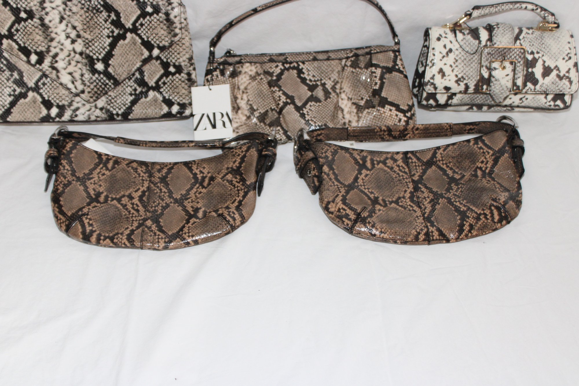 Zara NWT Snake Skin Bags (R-5) #50015 | Auctionninja.com