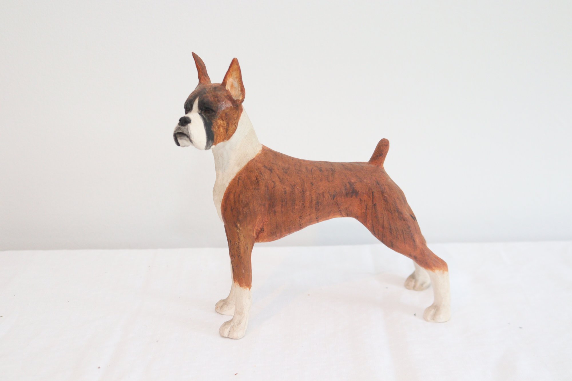 Ceramic Boxer Figurine (F-38) #37965 | Auctionninja.com