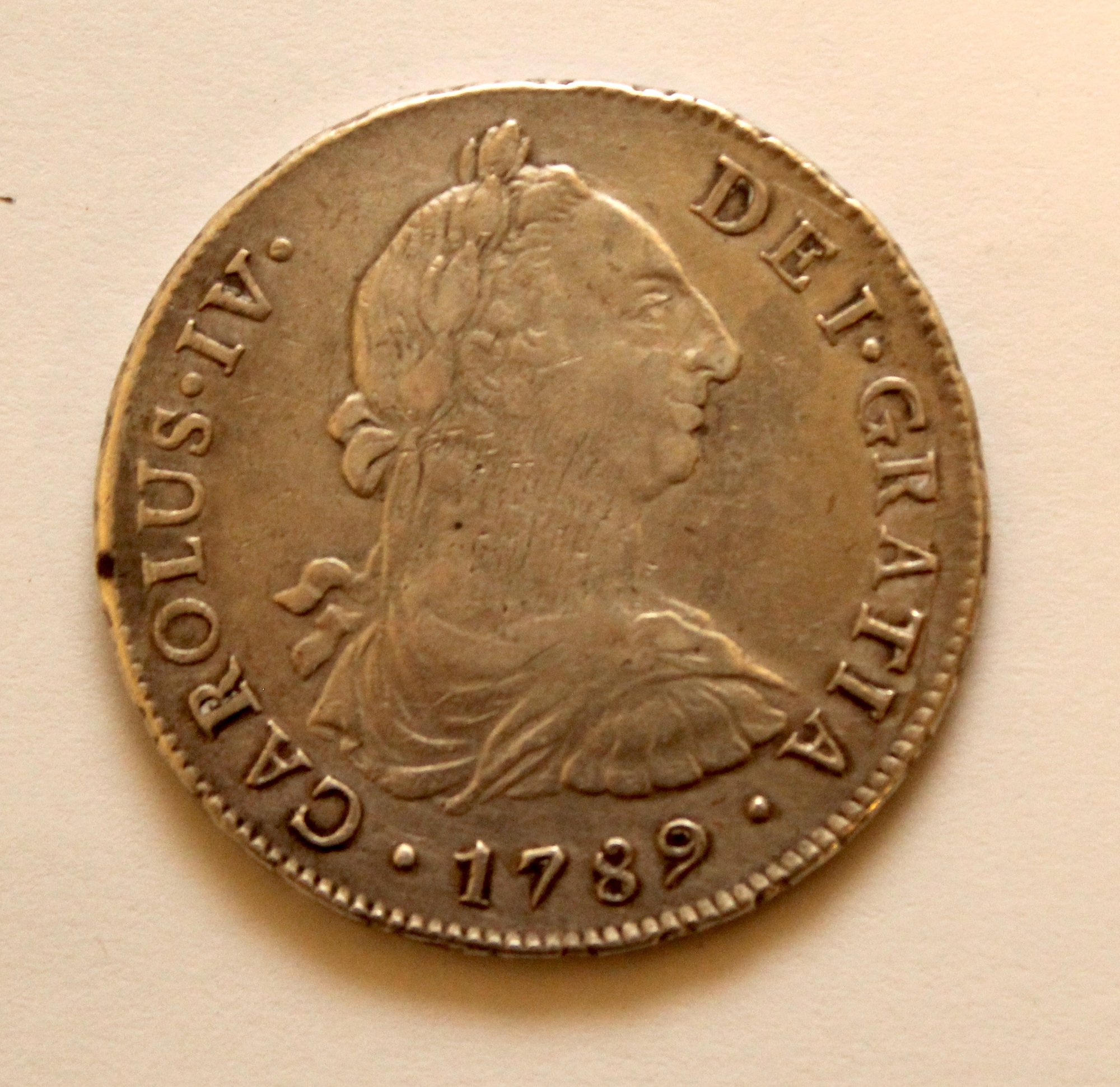 1789 MEXICO CARLOS IV SILVER COIN #41035 | Auctionninja.com